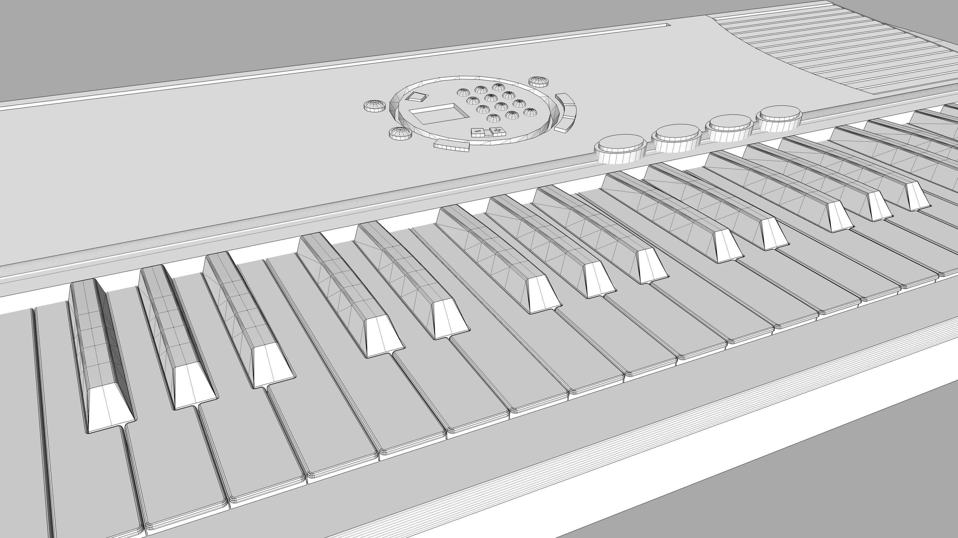 Workstation Keyboard - Yamaha PSR-180 3D Model by SpiritSwitchboard