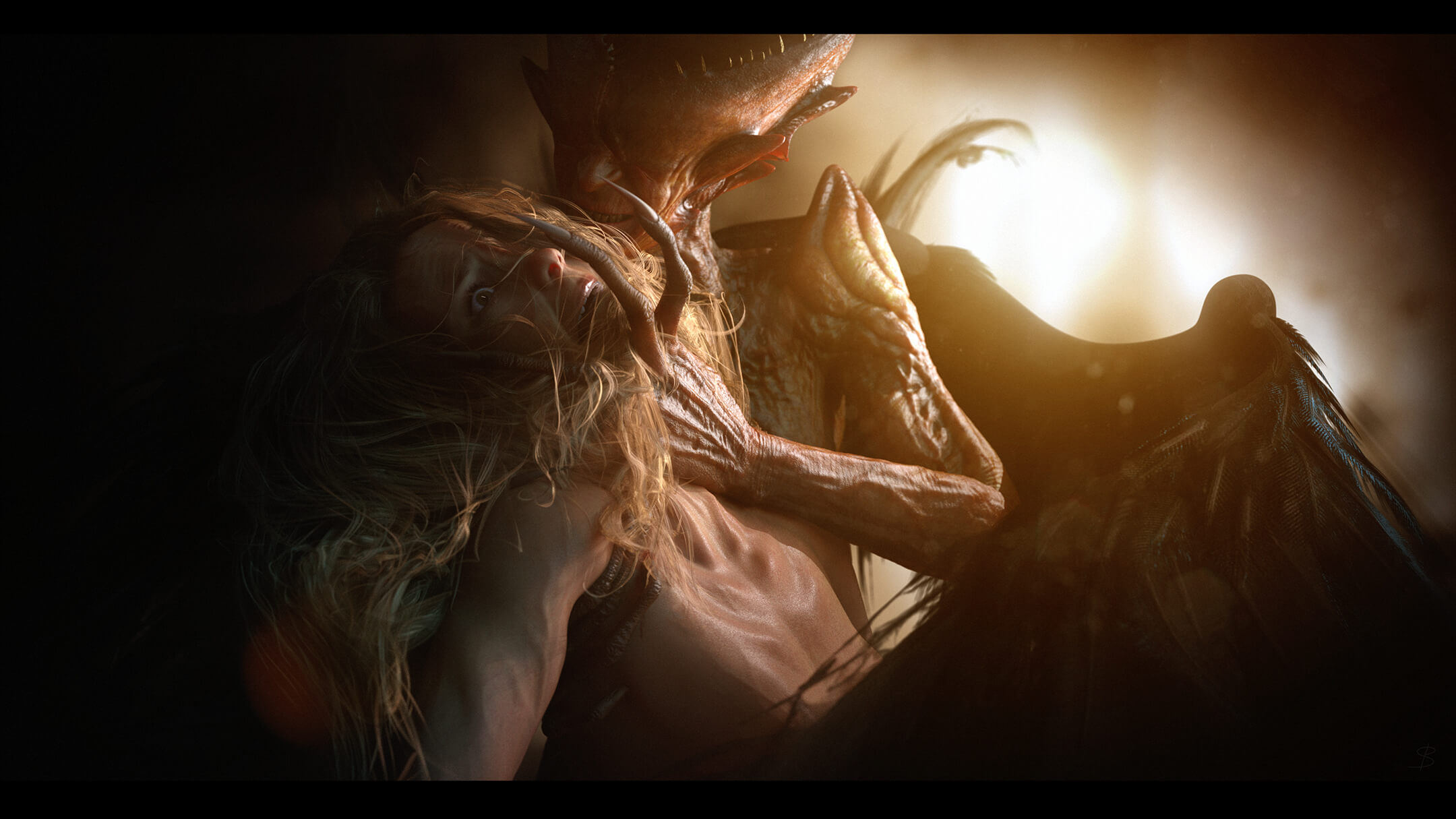 Fear 3D Render, Digital Art by Splatterbaby