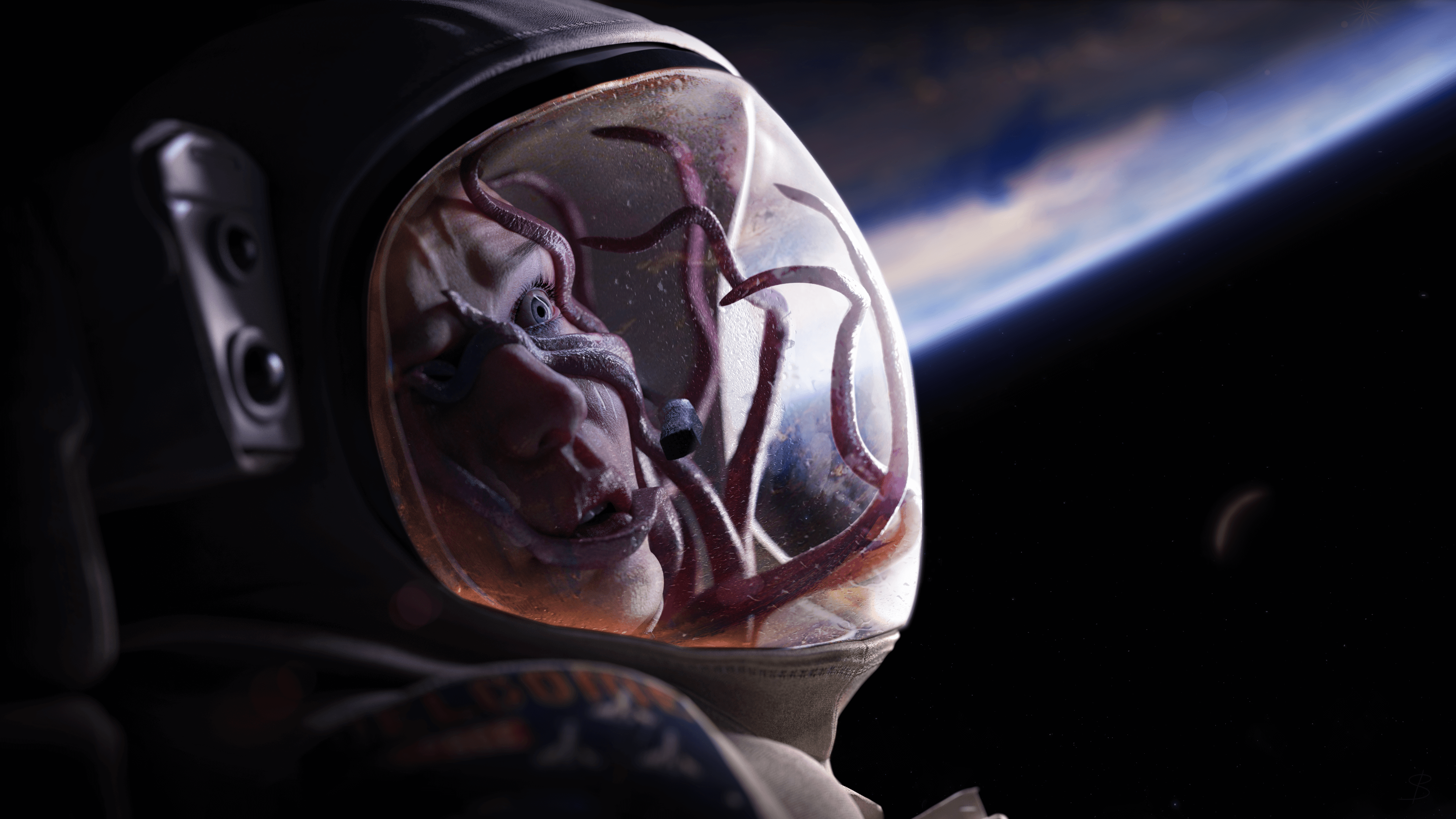 space 3D Render, Digital Art by Splatterbaby