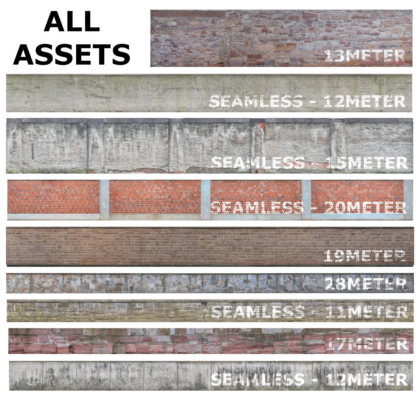 Real Walls - Asset Pack 3D Model by SPLEEN