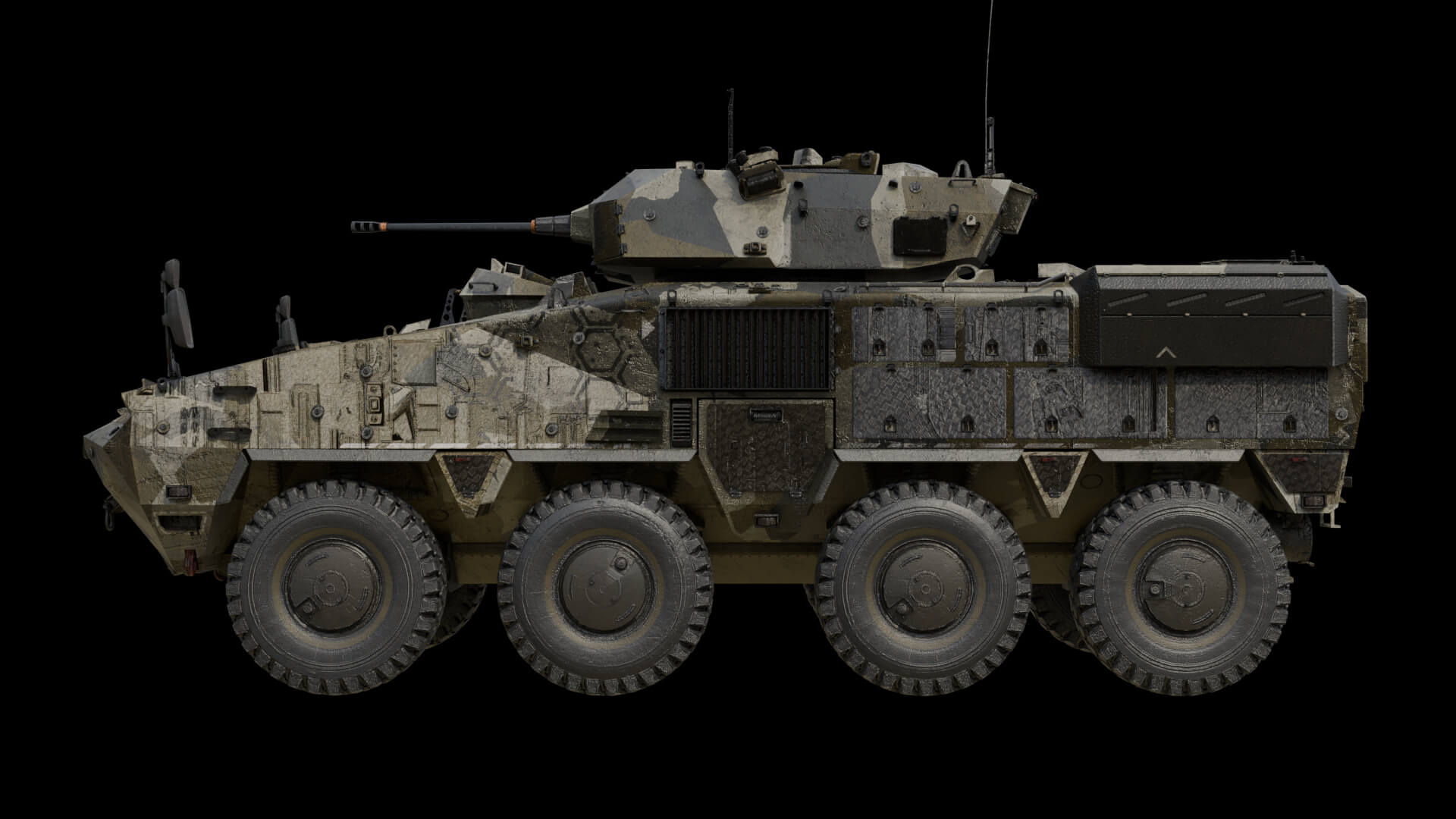 APC Tank - Armored Personnel Carrier 3D Model by Spunky 3D