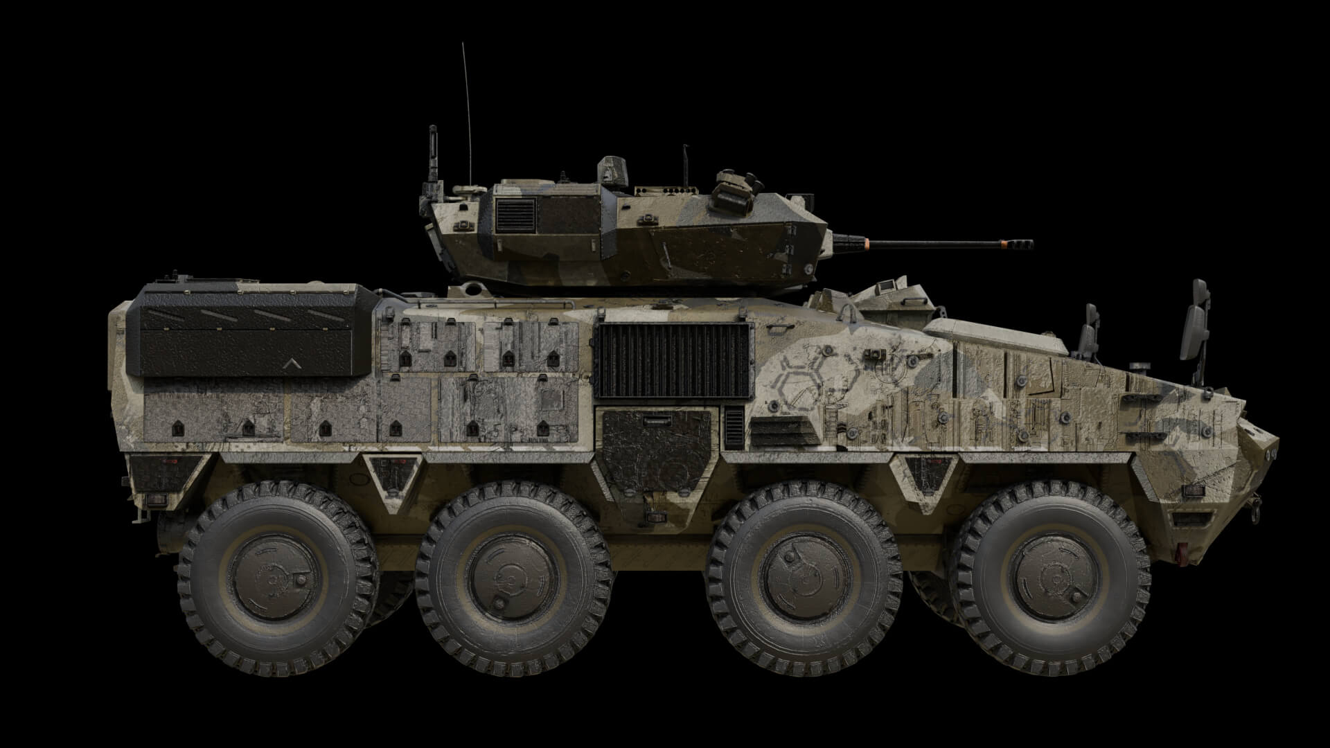 APC Tank - Armored Personnel Carrier 3D Model by Spunky 3D