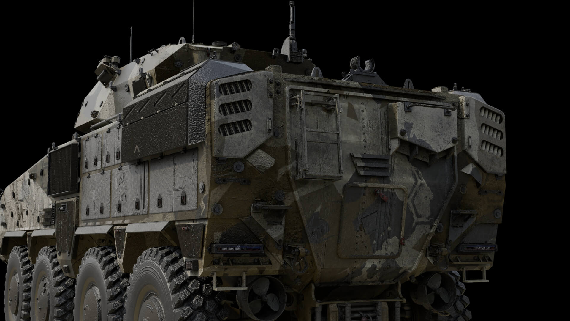 APC Tank - Armored Personnel Carrier 3D Model by Spunky 3D