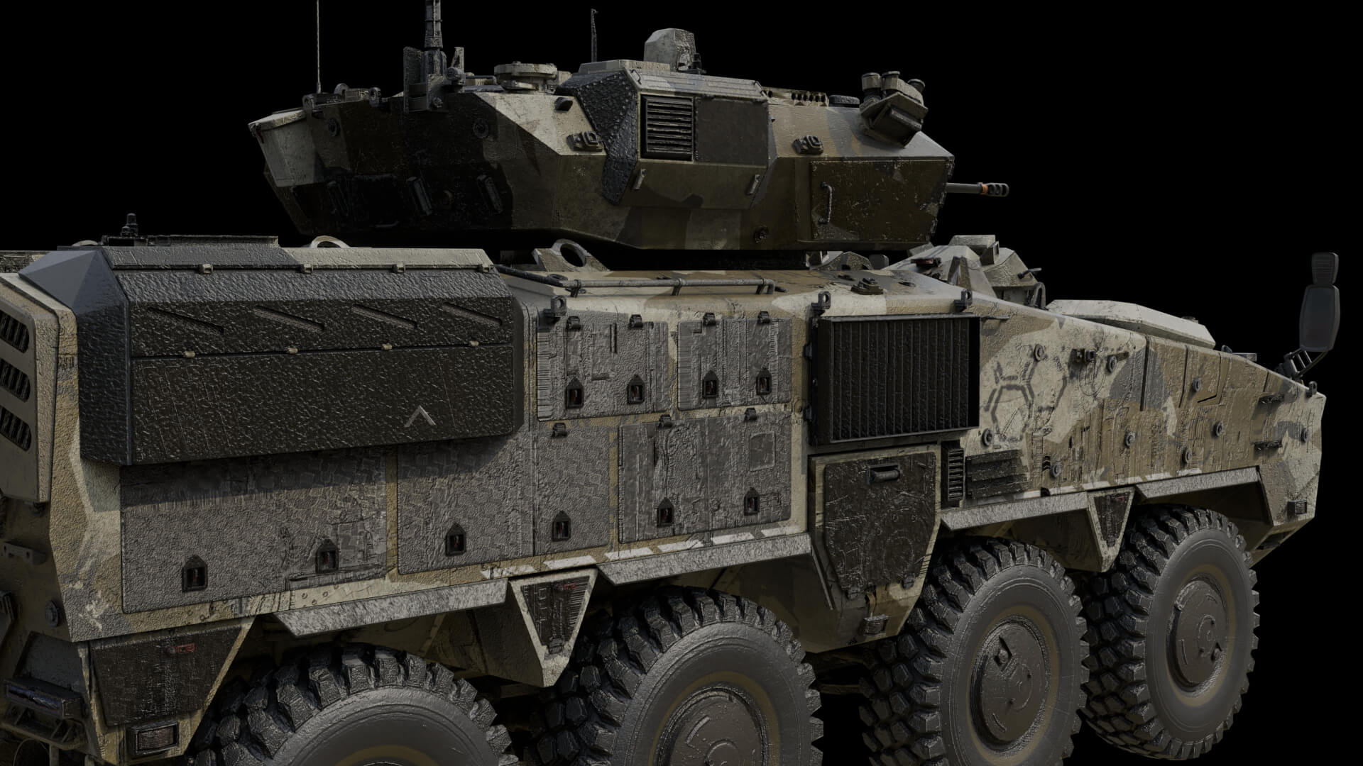 APC Tank - Armored Personnel Carrier 3D Model by Spunky 3D