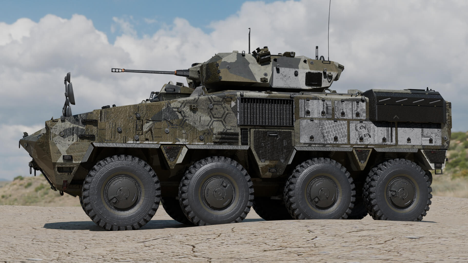 APC Tank - Armored Personnel Carrier 3D Model by Spunky 3D