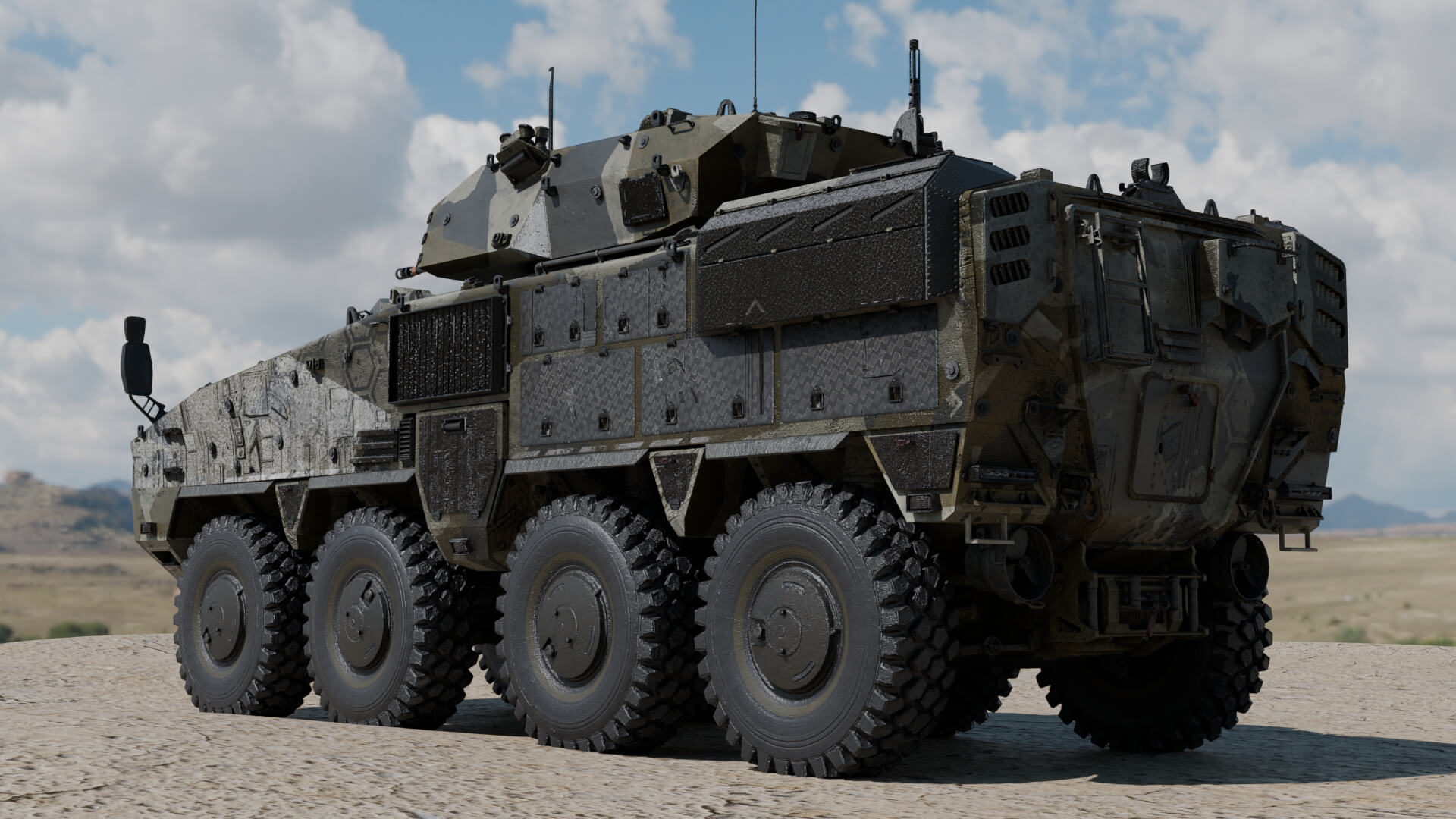 APC Tank - Armored Personnel Carrier 3D Model by Spunky 3D