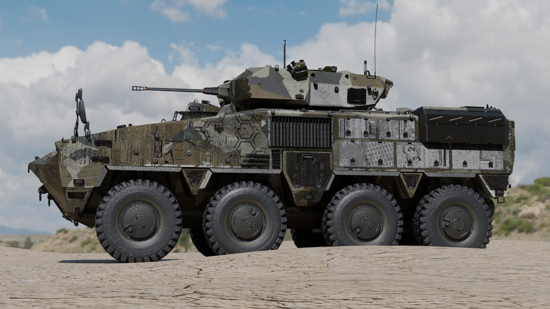APC Tank - Armored Personnel Carrier 3D Model by Spunky 3D