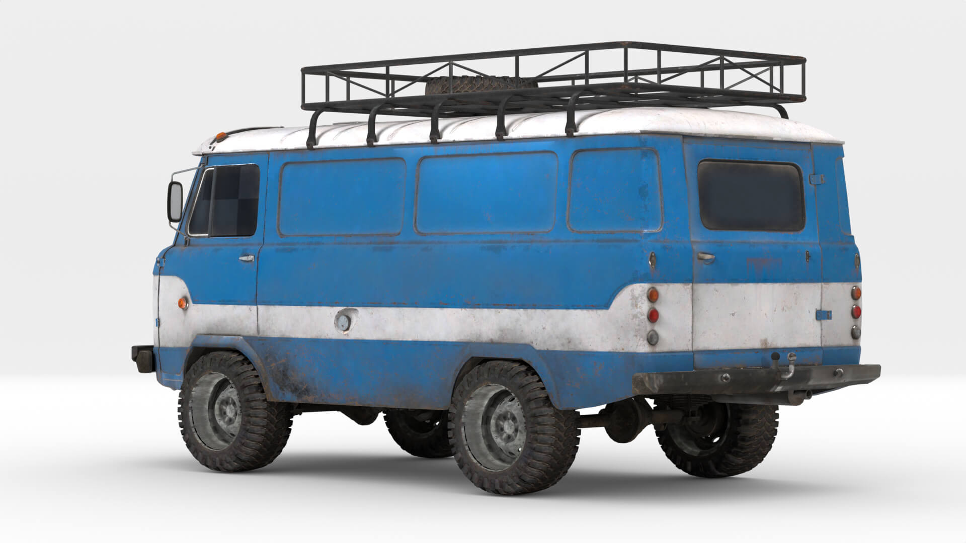 Classic Soviet Off-Road Van 3D Model by Spunky 3D