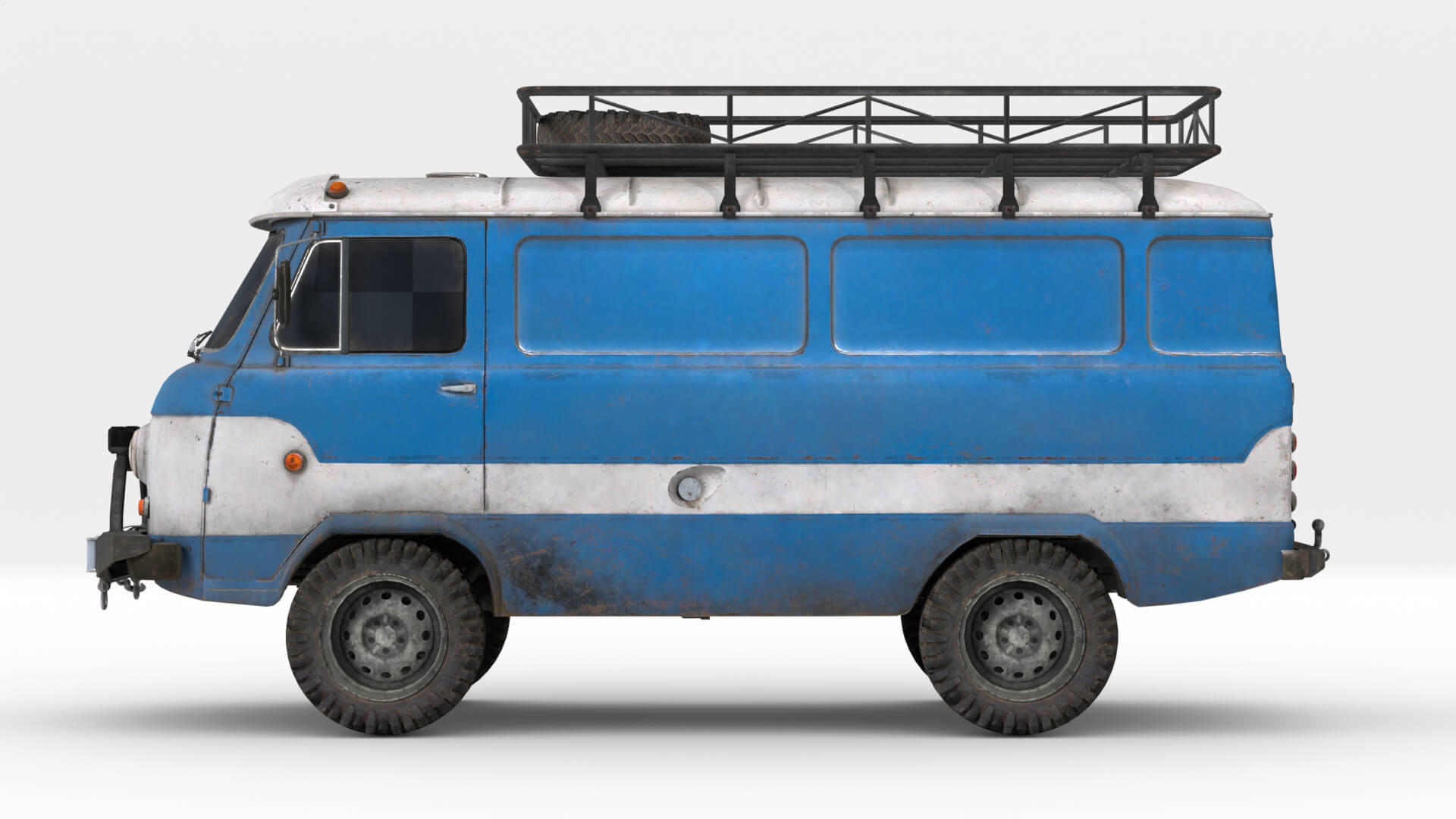 Classic Soviet Off-Road Van 3D Model by Spunky 3D