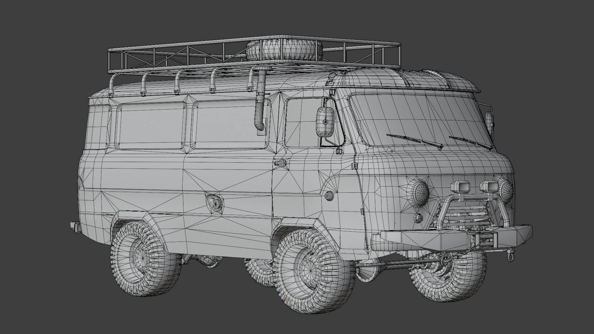 Classic Soviet Off-Road Van 3D Model by Spunky 3D