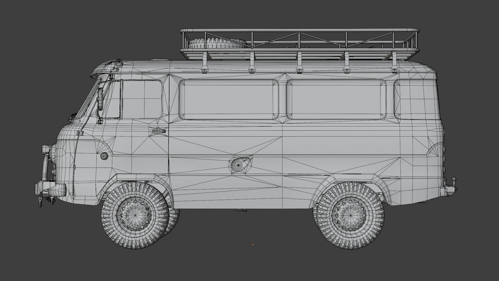 Classic Soviet Off-Road Van 3D Model by Spunky 3D
