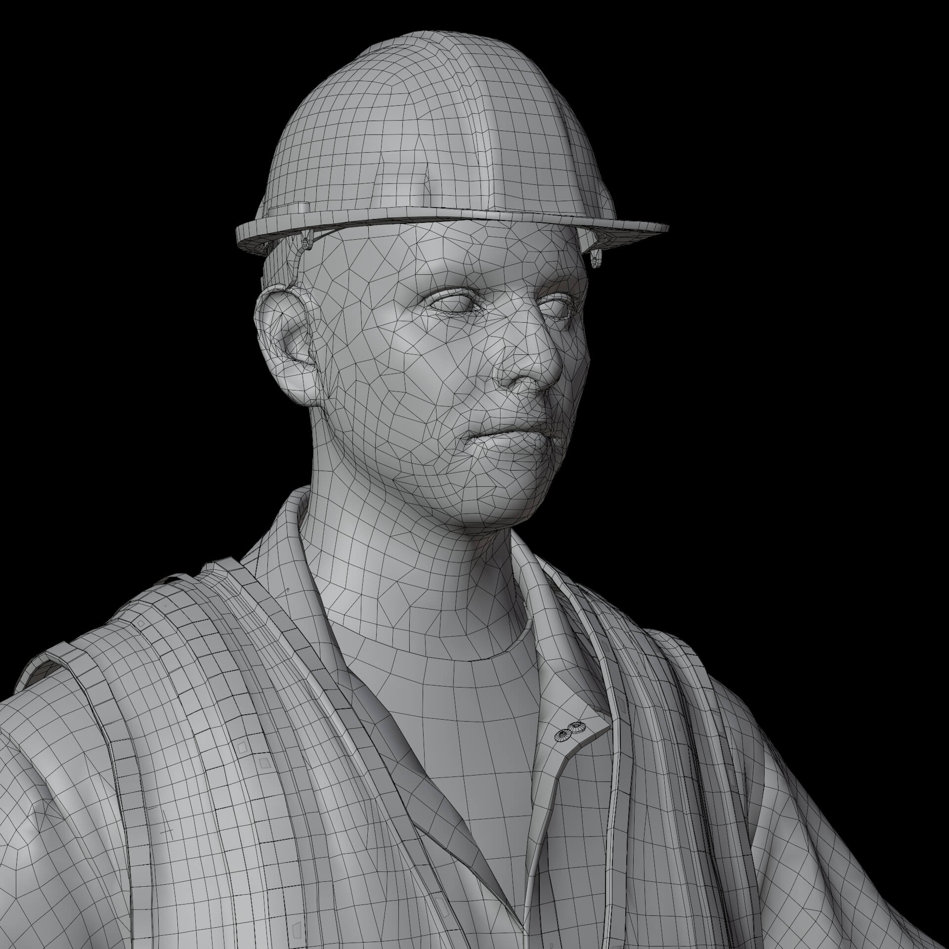 Construction Worker 3D Model – Rigged by Spunky 3D