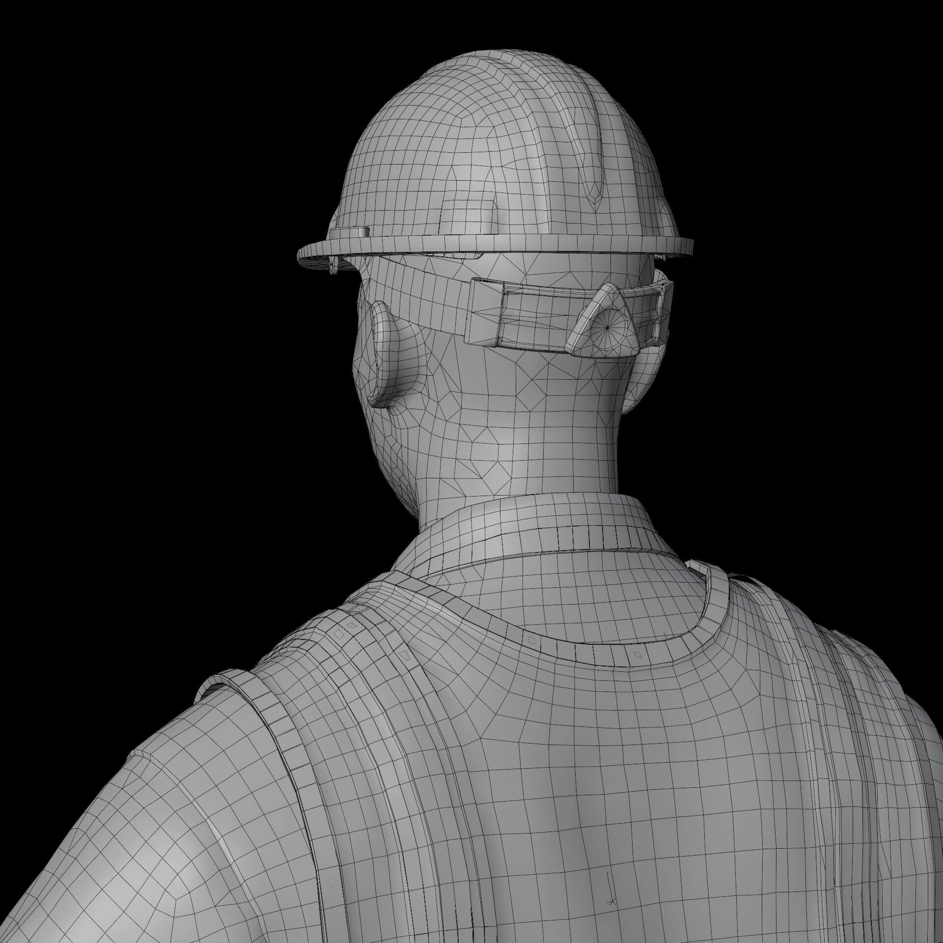 Construction Worker 3D Model – Rigged by Spunky 3D