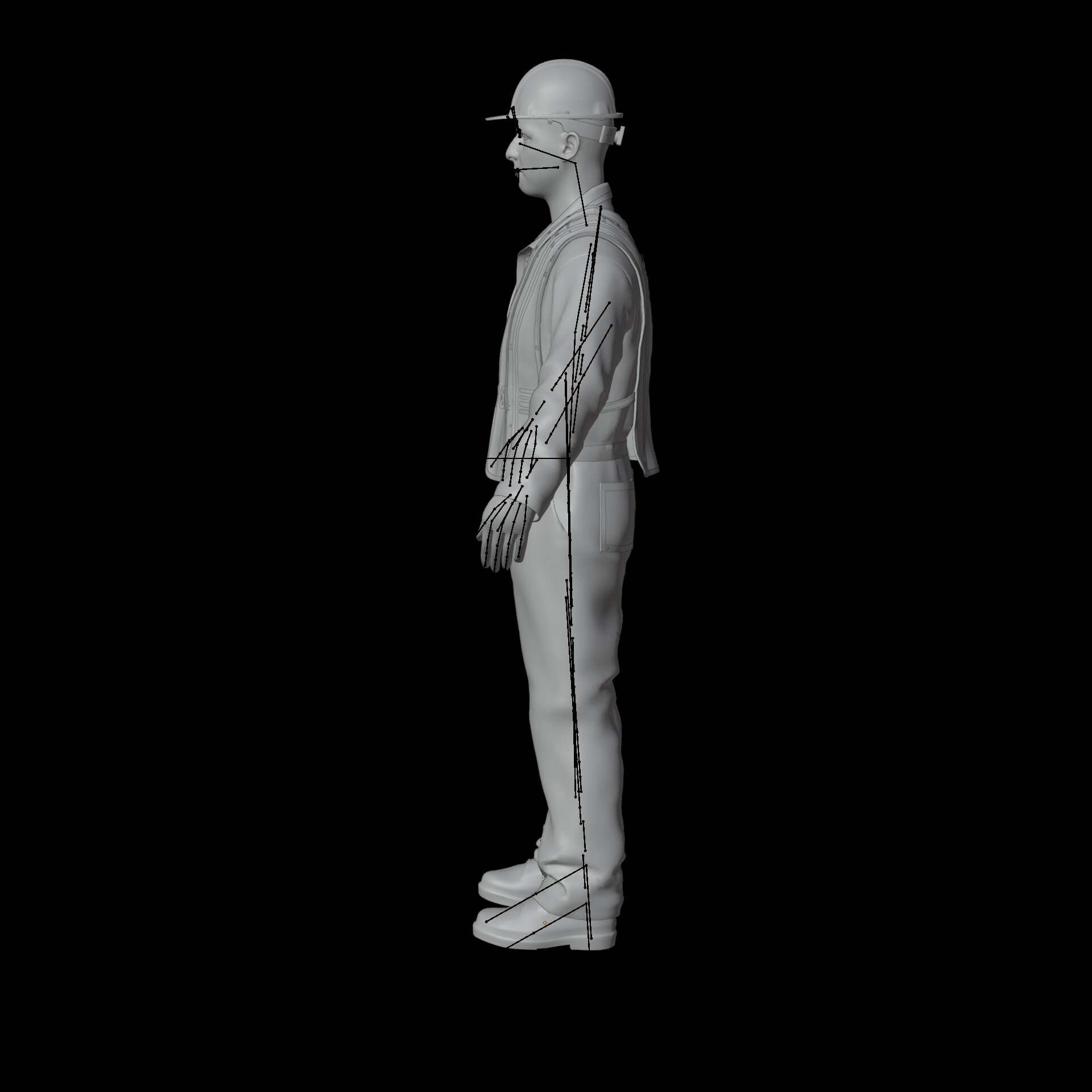 Construction Worker 3D Model – Rigged by Spunky 3D