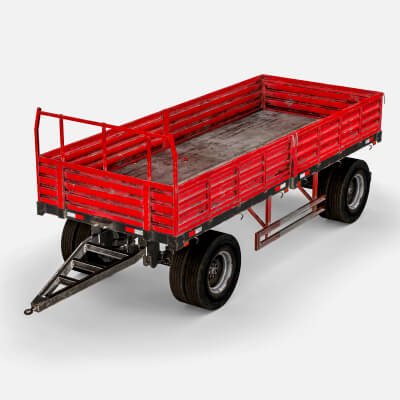 Farm Trailer - 3D Model by Spunky 3D