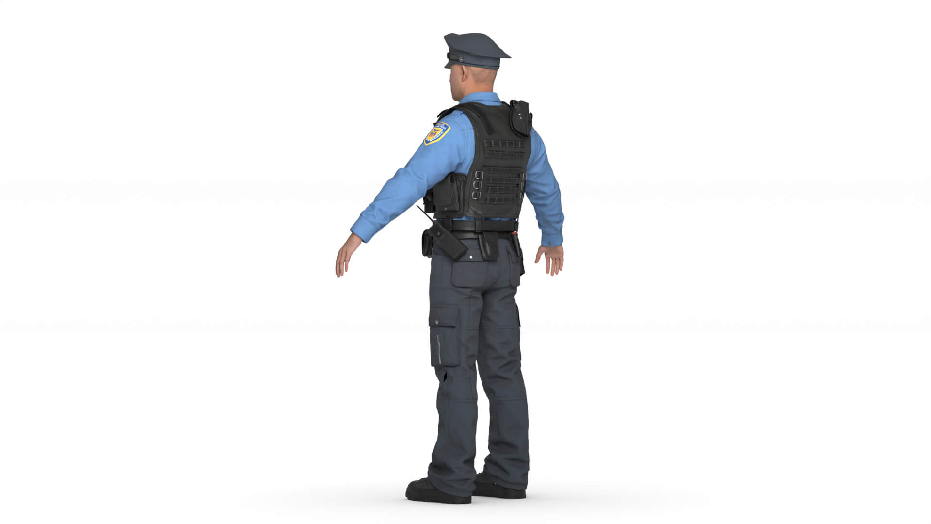 Police Officer Rigged - 3D Model by Spunky 3D