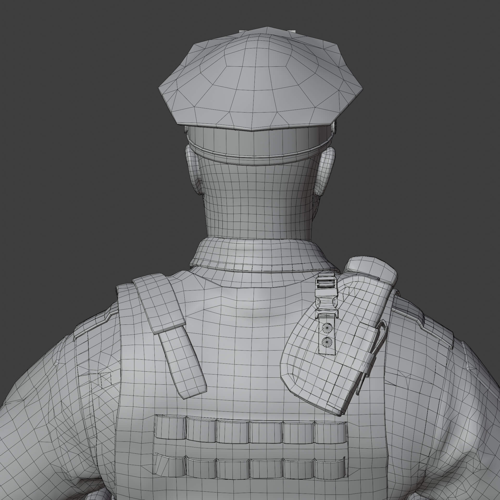 Police Officer Rigged - 3D Model by Spunky 3D