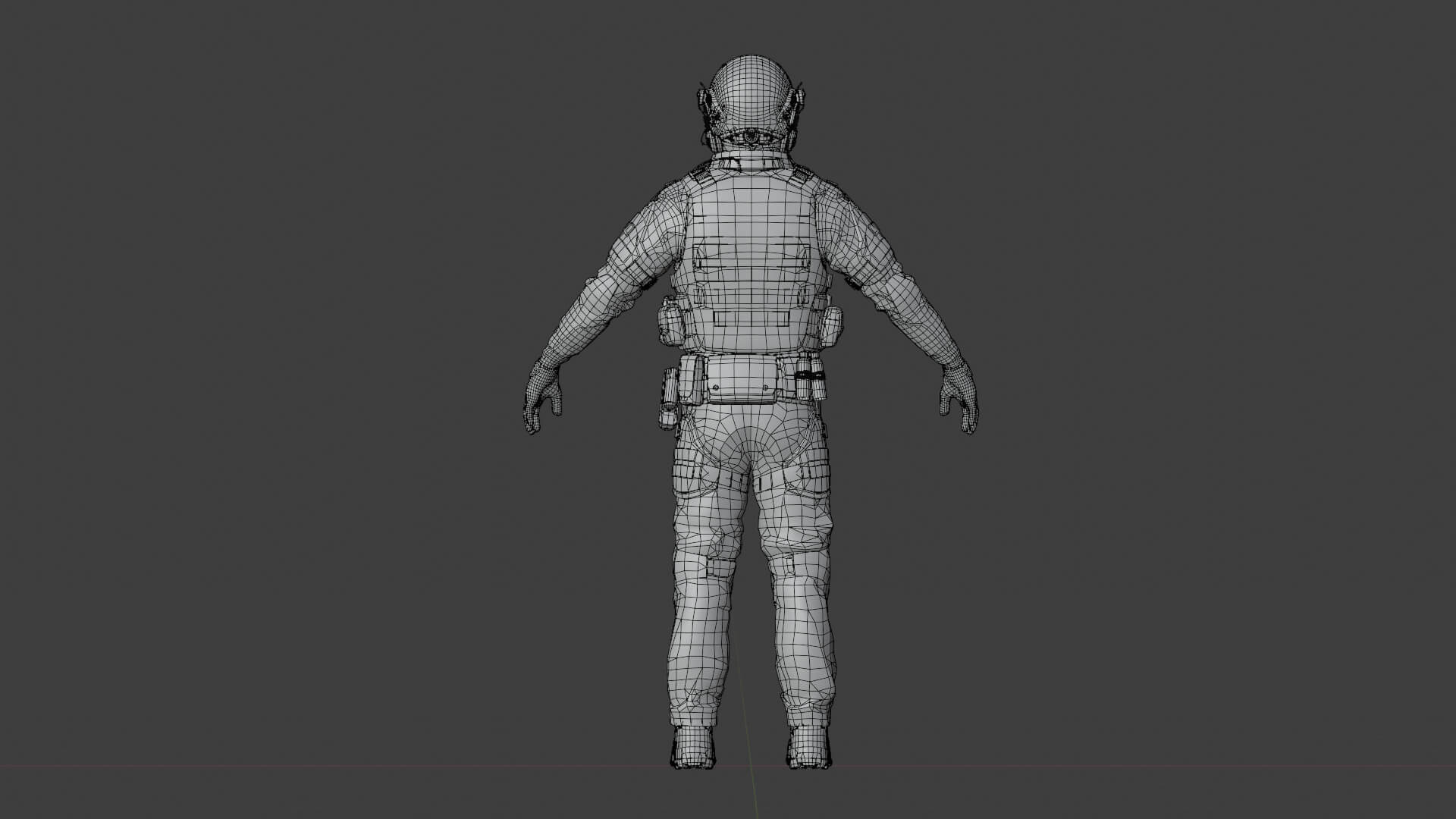 Special Forces Soldier Rigged - 3D Model by Spunky 3D