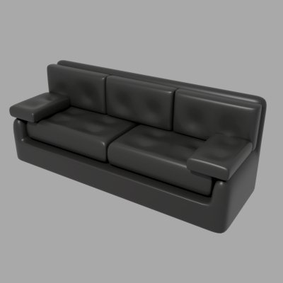 Sofa - 3D Model by SpyOnce