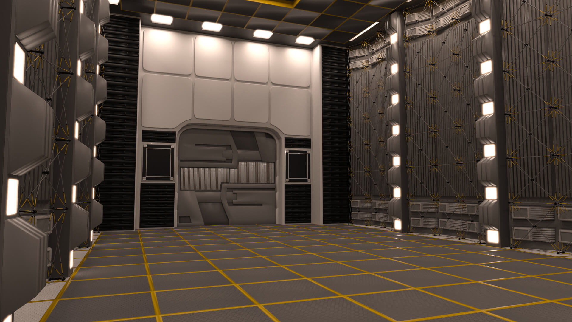 Intrepid Class Holodeck Environment - Free Daz Content by SquarePeg3D