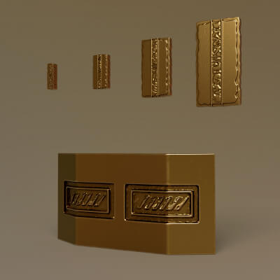 Gold-Pressed Latinum Props for DAZ by SquarePeg3D