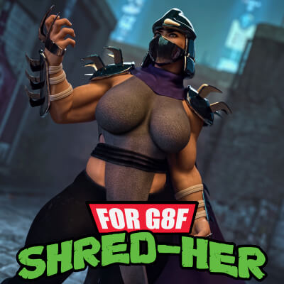 Shred-Her for G8F Bundle Daz Content by SquarePeg3D