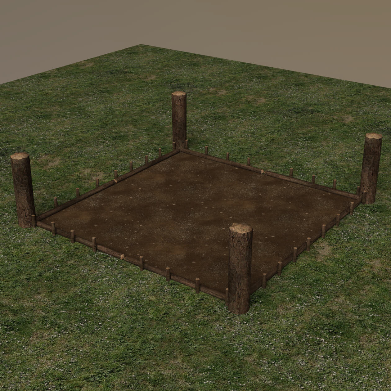 Simple Fighting Ring Prop - Free Daz Content by SquarePeg3D