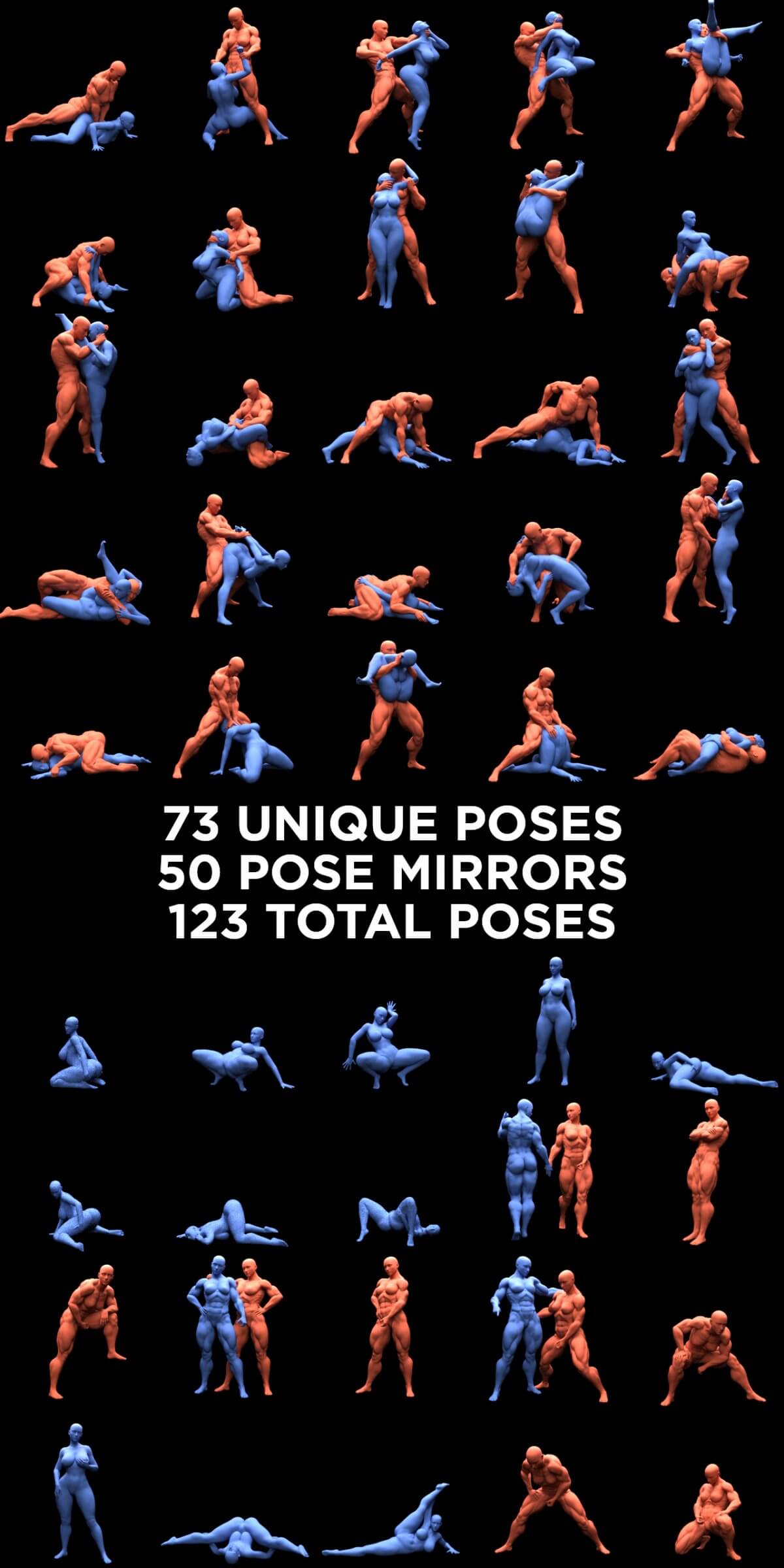 Size Play Poses - Breed Her Daz Content by SquarePeg3D