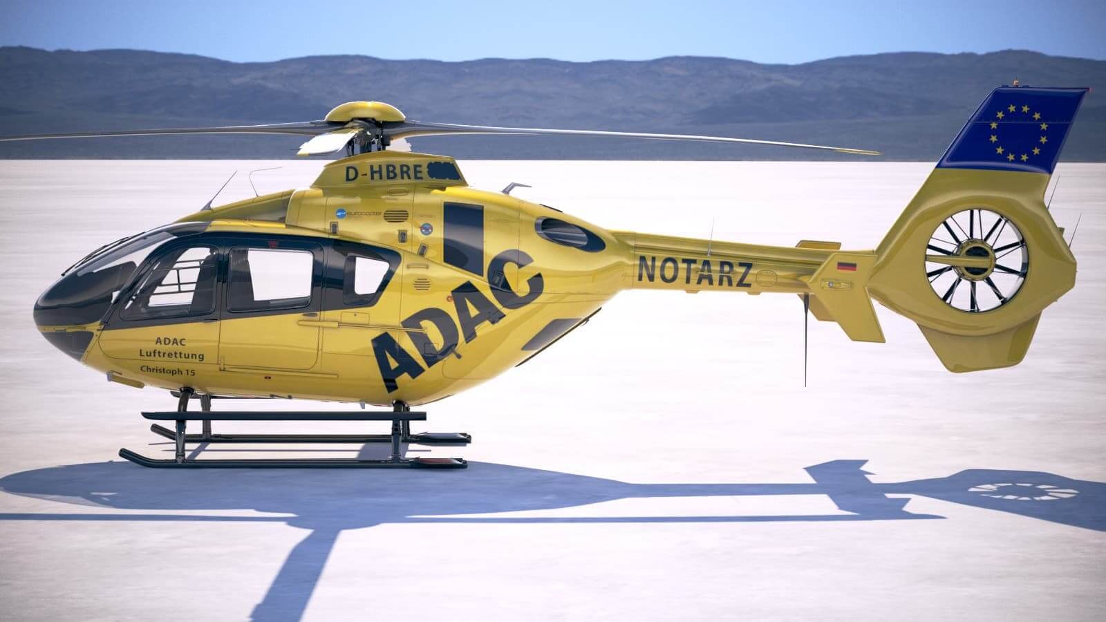 ADAC Eurocopter EC135 - 3D Model by SQUIR