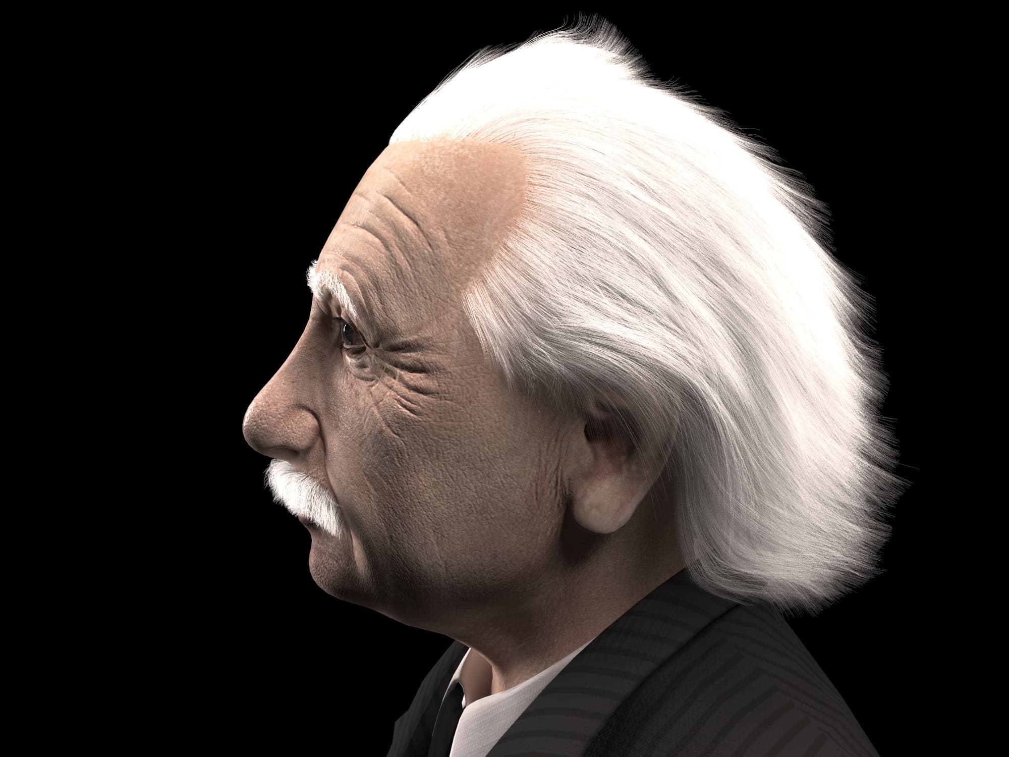 Albert Einstein - 3D Model by SQUIR