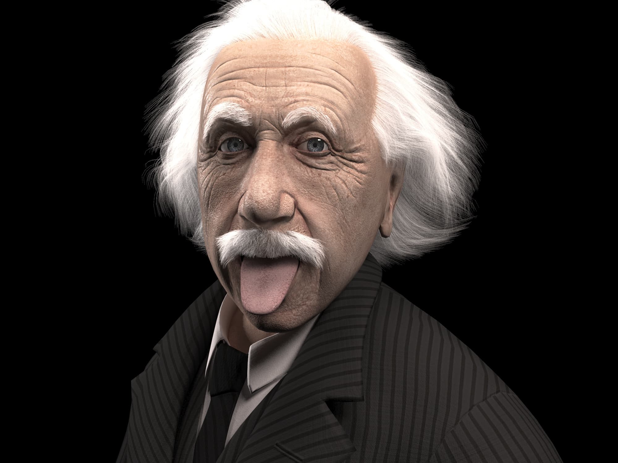 Albert Einstein - 3D Model by SQUIR