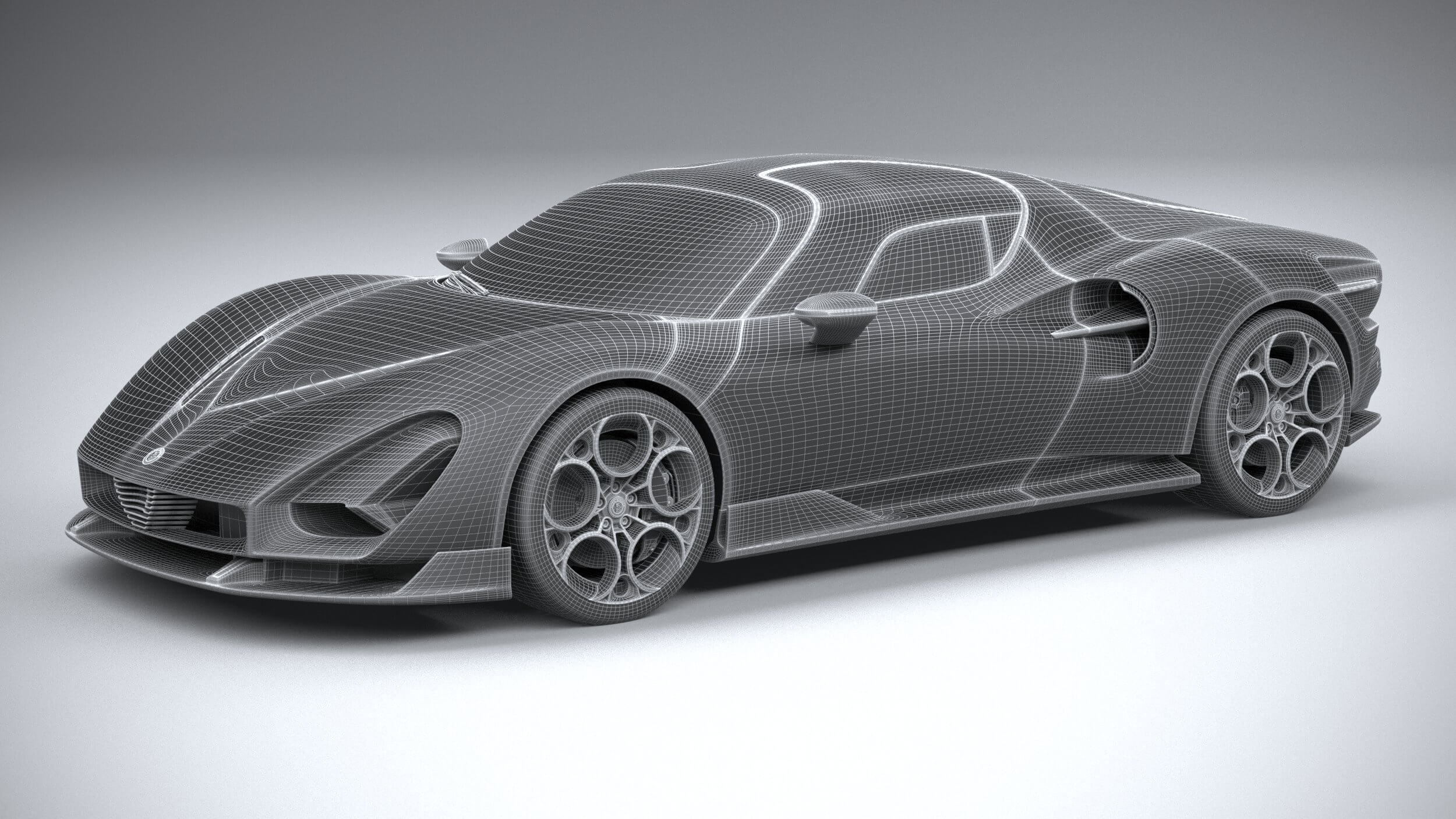 Alfa Romeo 33 Stradale 2024 - 3D Model by SQUIR