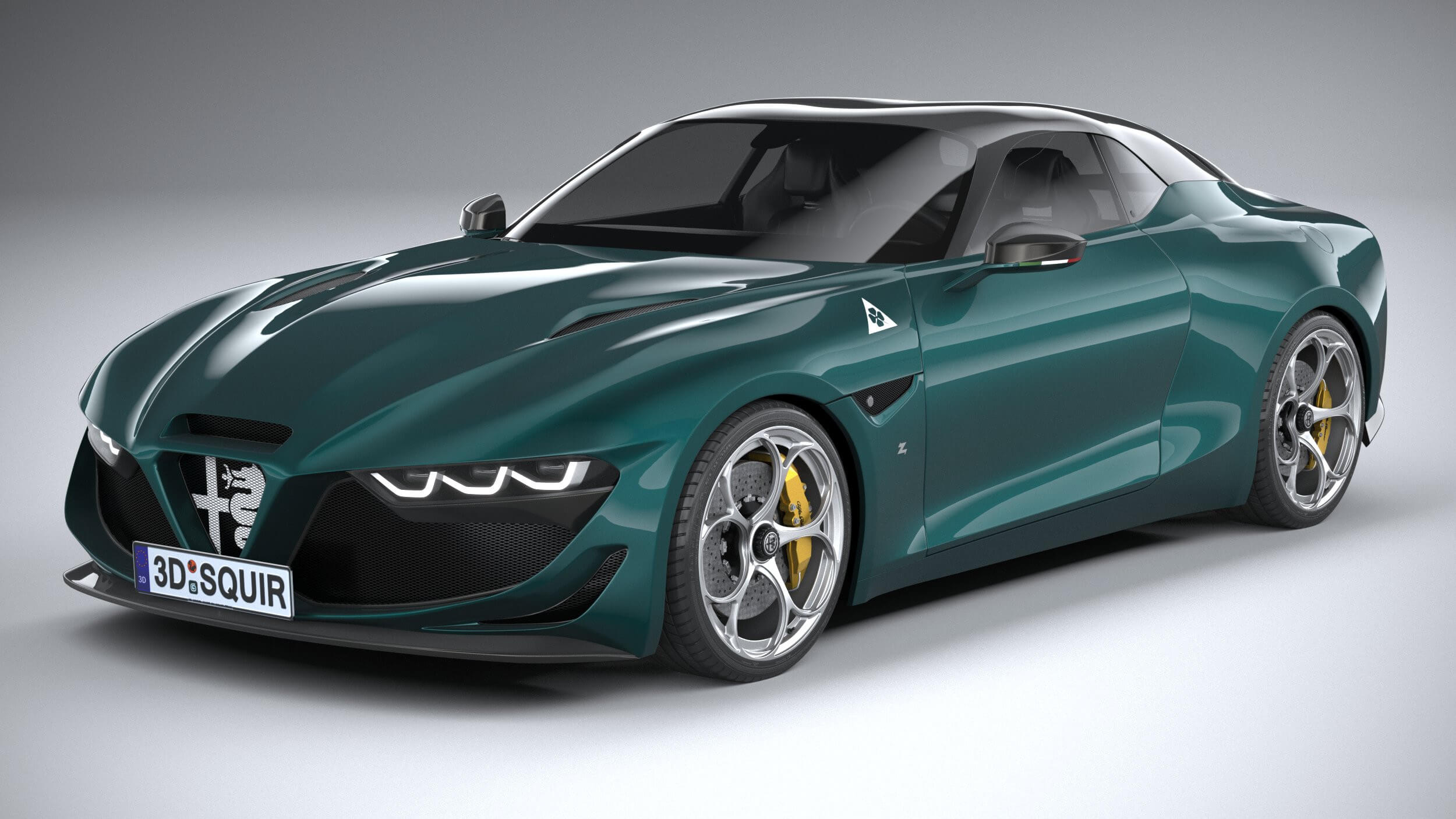 Alfa Romeo Giulia SWB Zagato 2023 - 3D Model by SQUIR