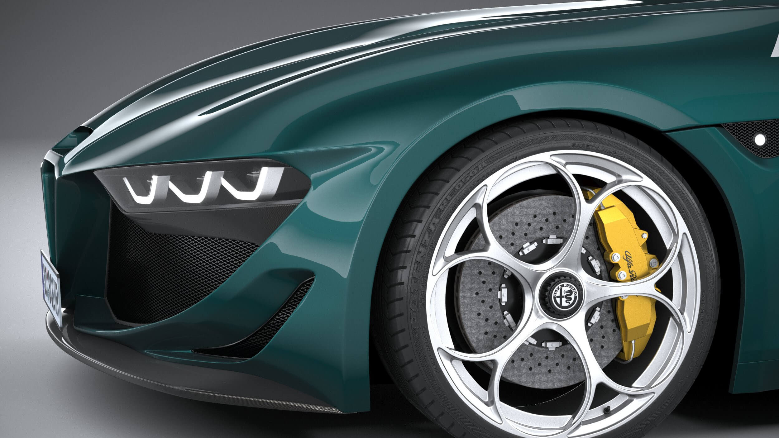 Alfa Romeo Giulia SWB Zagato 2023 - 3D Model by SQUIR