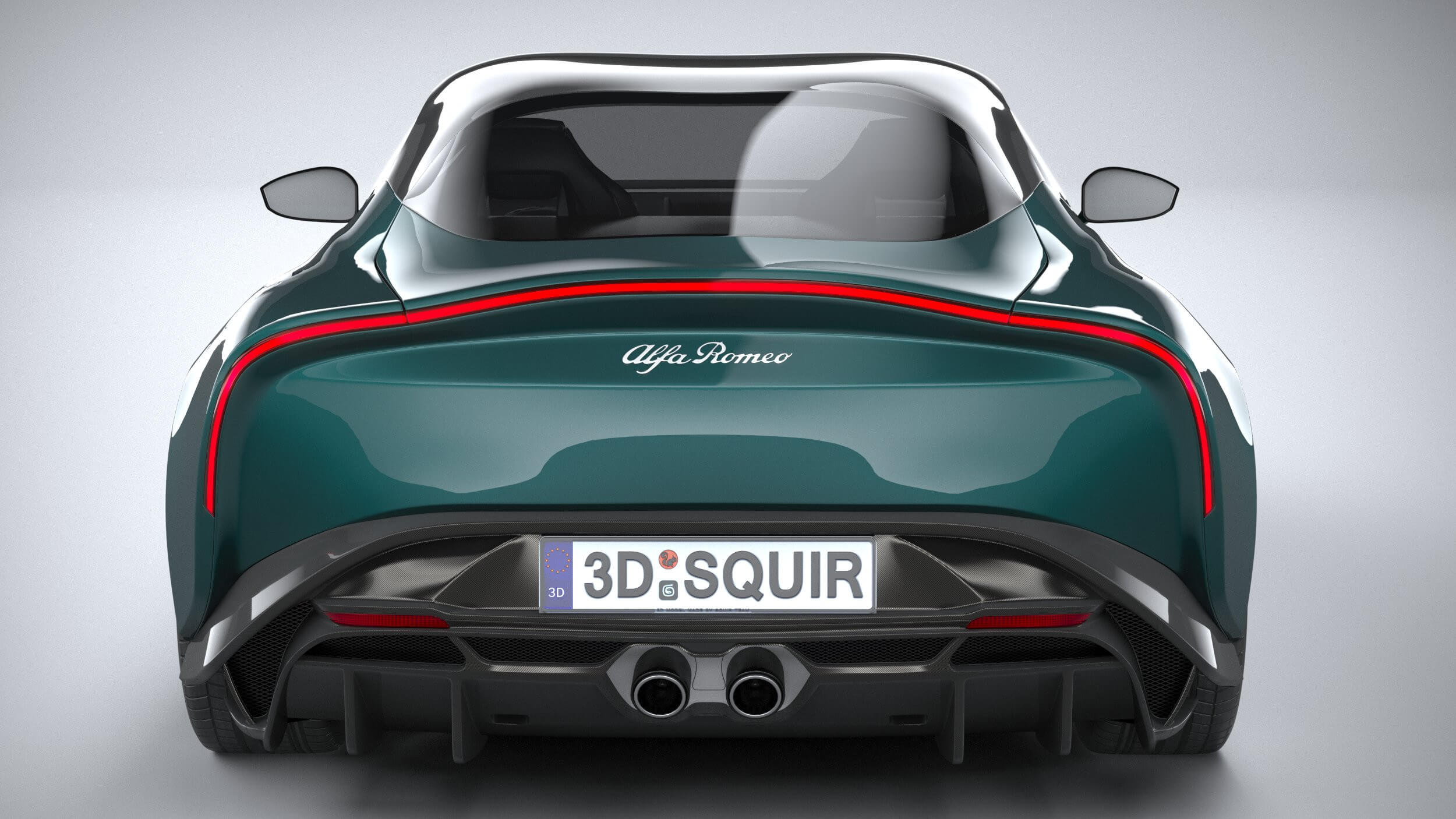 Alfa Romeo Giulia SWB Zagato 2023 - 3D Model by SQUIR