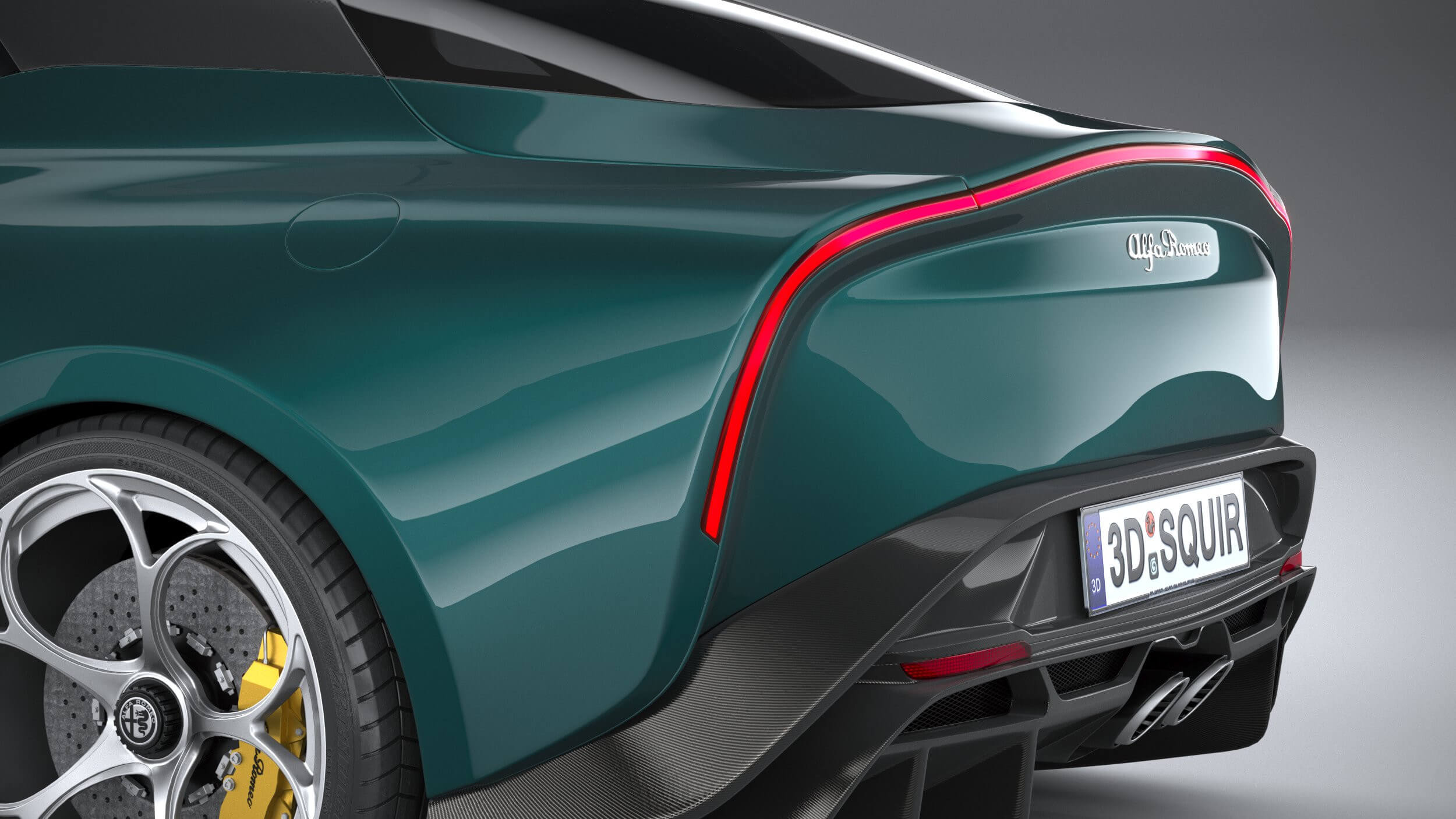 Alfa Romeo Giulia SWB Zagato 2023 - 3D Model by SQUIR