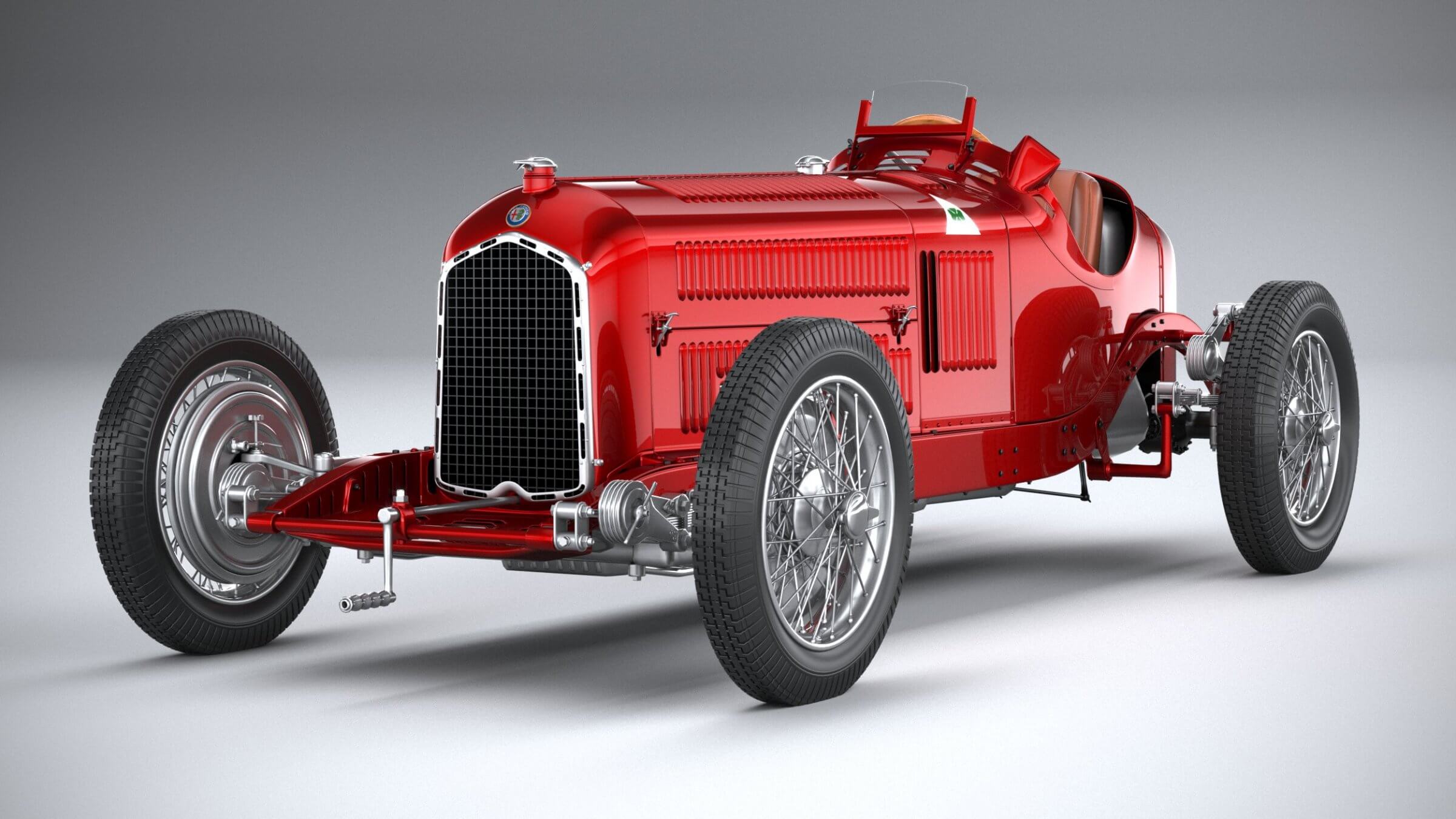 Alfa Romeo P3 1932 - 3D Model by SQUIR