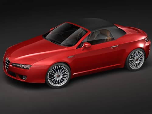Alfa Romeo Spider - 3D Model by SQUIR