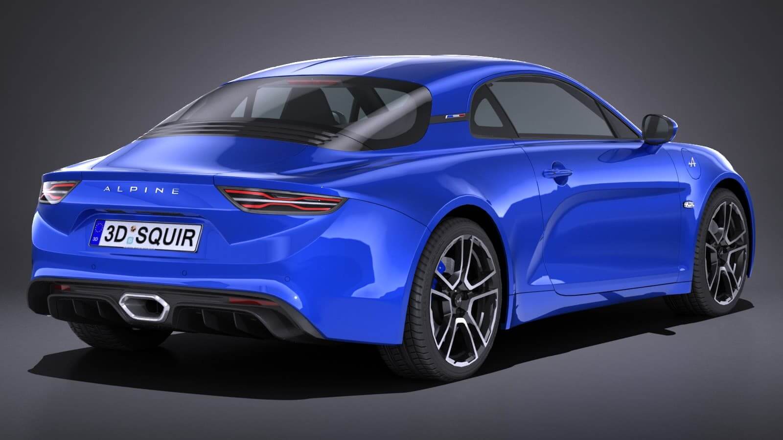 Alpine A110 2018 - 3D Model by SQUIR