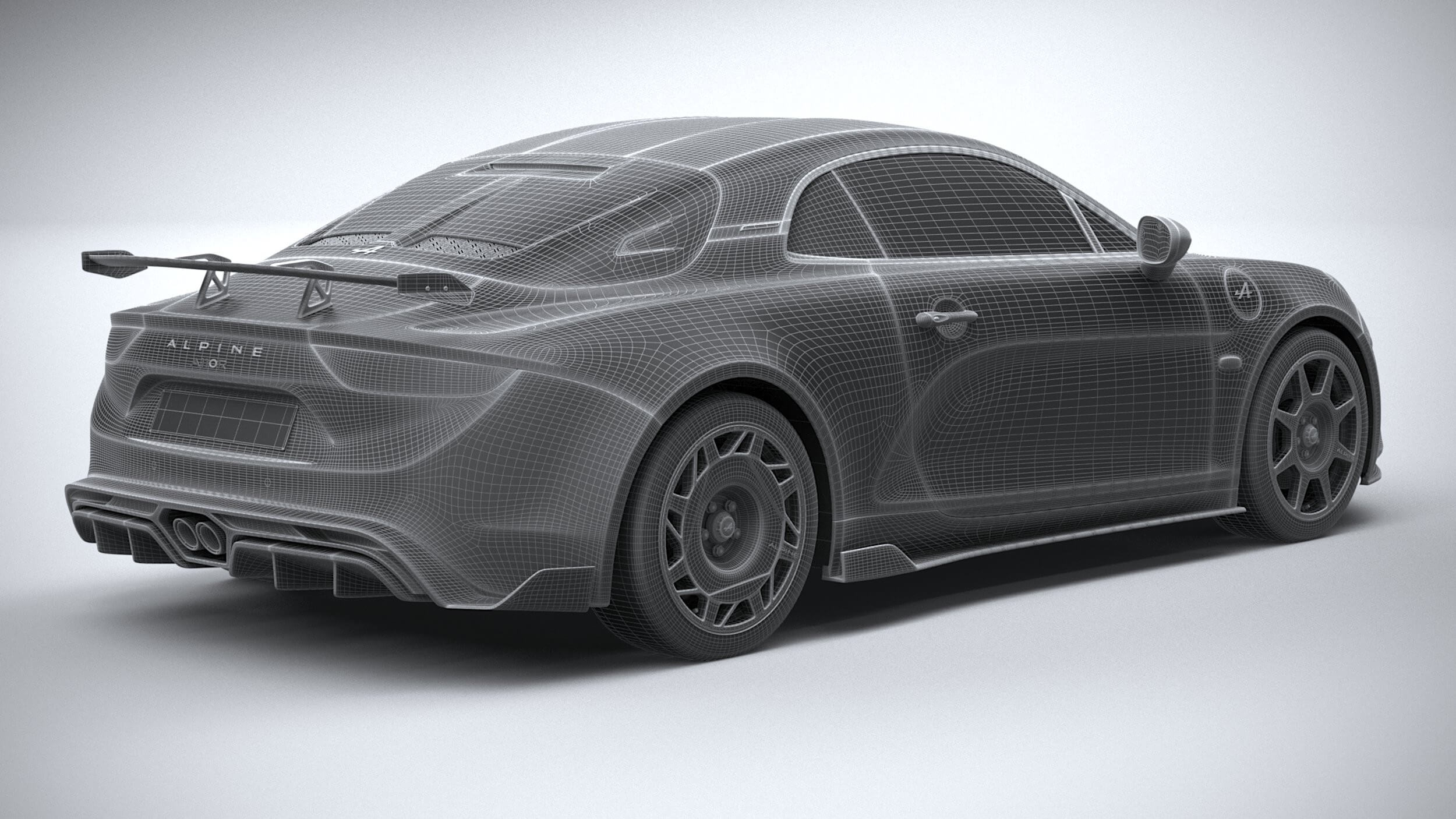 Alpine A110 R 2023 - 3D Model by SQUIR