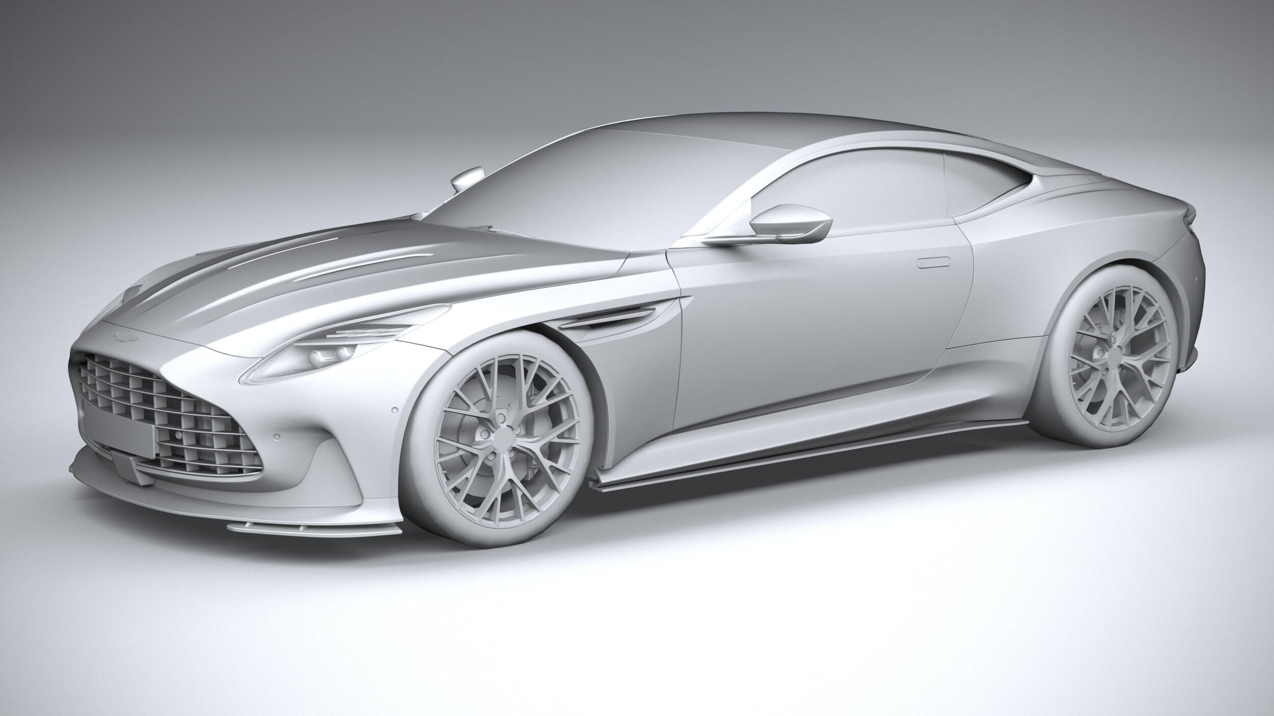 Aston Martin DB12 2024 Low Poly - 3D Model by SQUIR