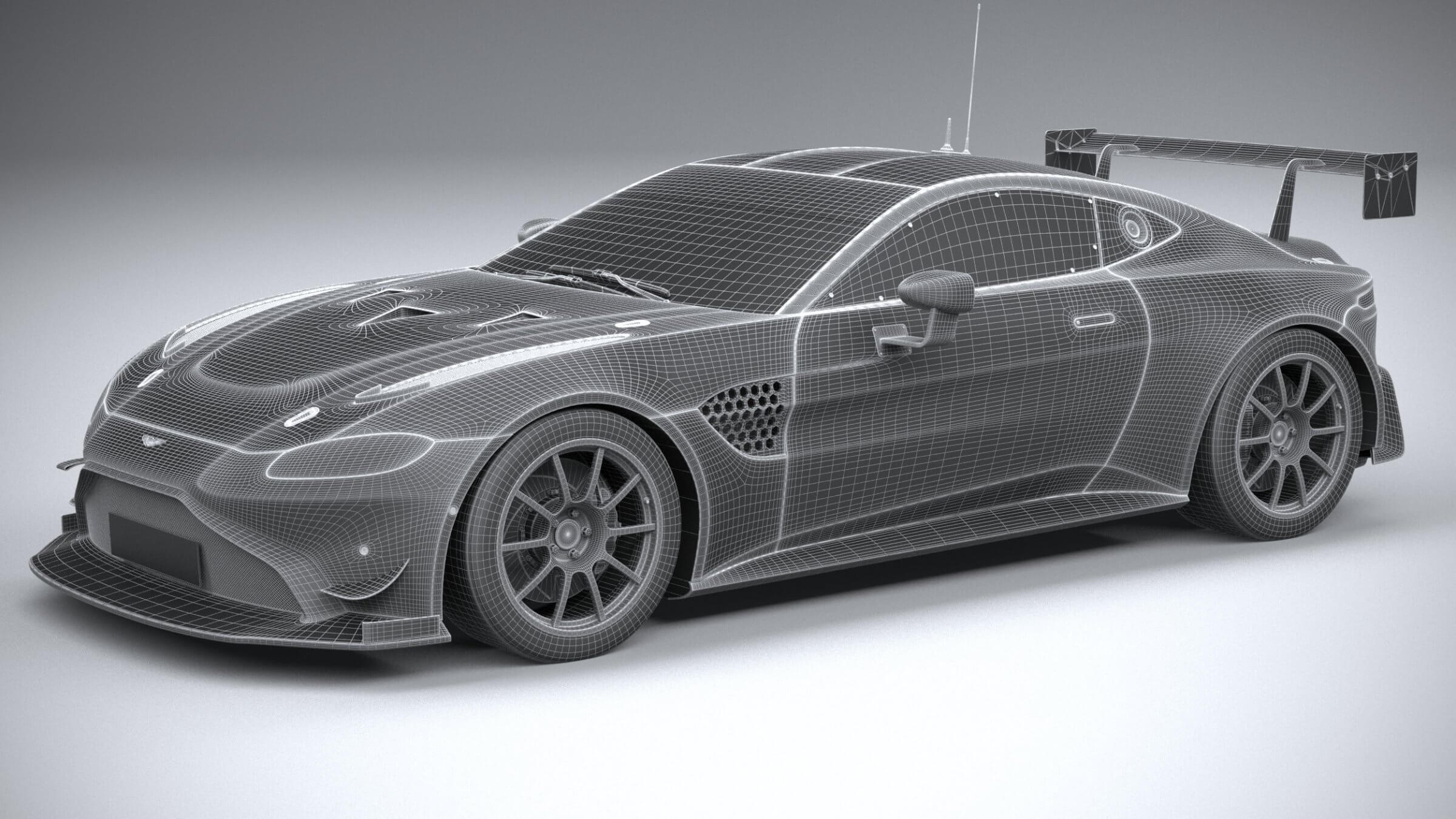 Aston Martin Vantage GT8R 2021 - 3D Model by SQUIR