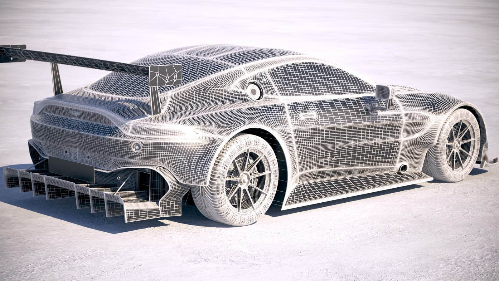 Aston Martin Vantage GTE Race Car 2018 - 3D Model by SQUIR