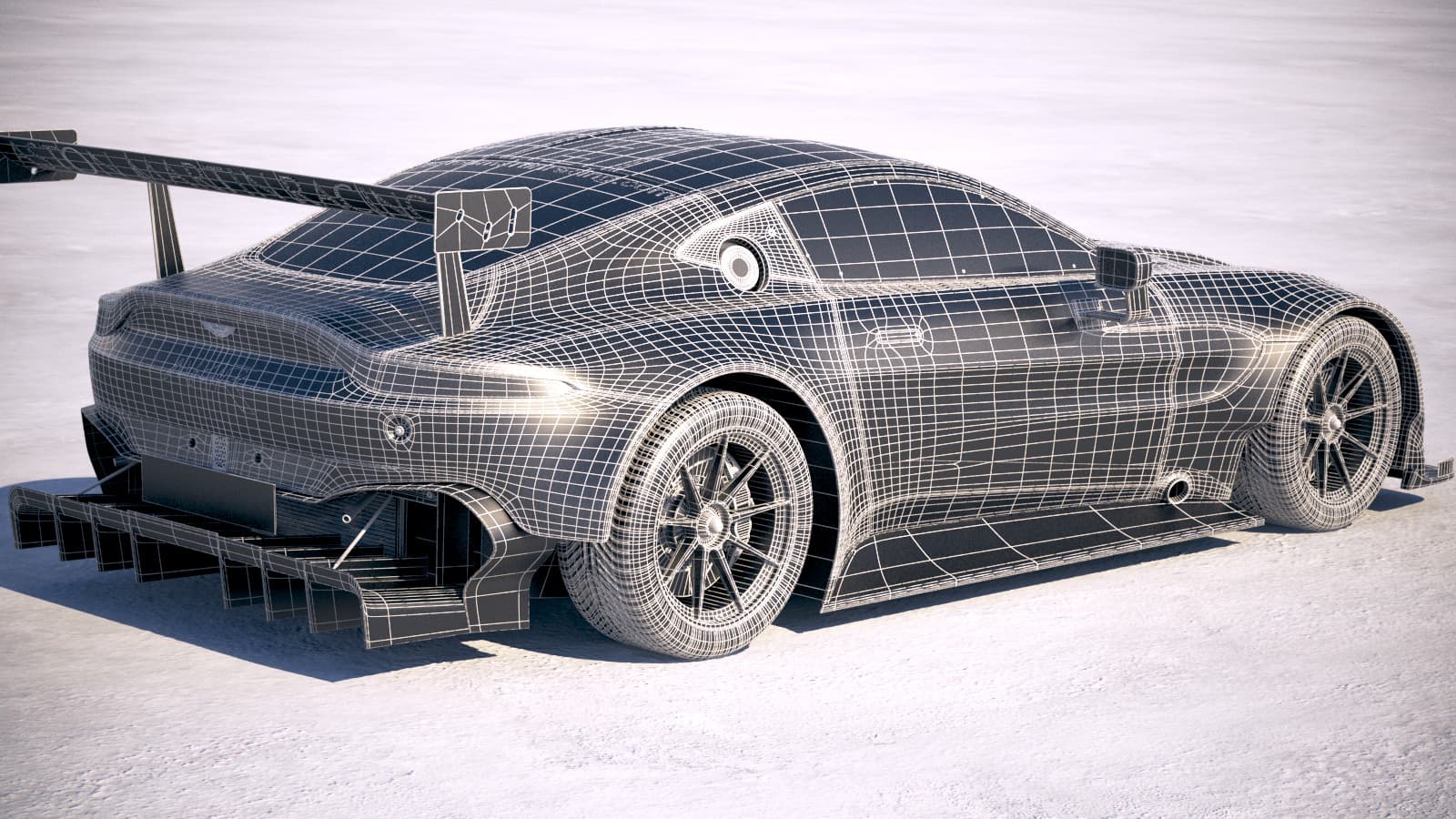 Aston Martin Vantage GTE Race Car 2018 - 3D Model by SQUIR