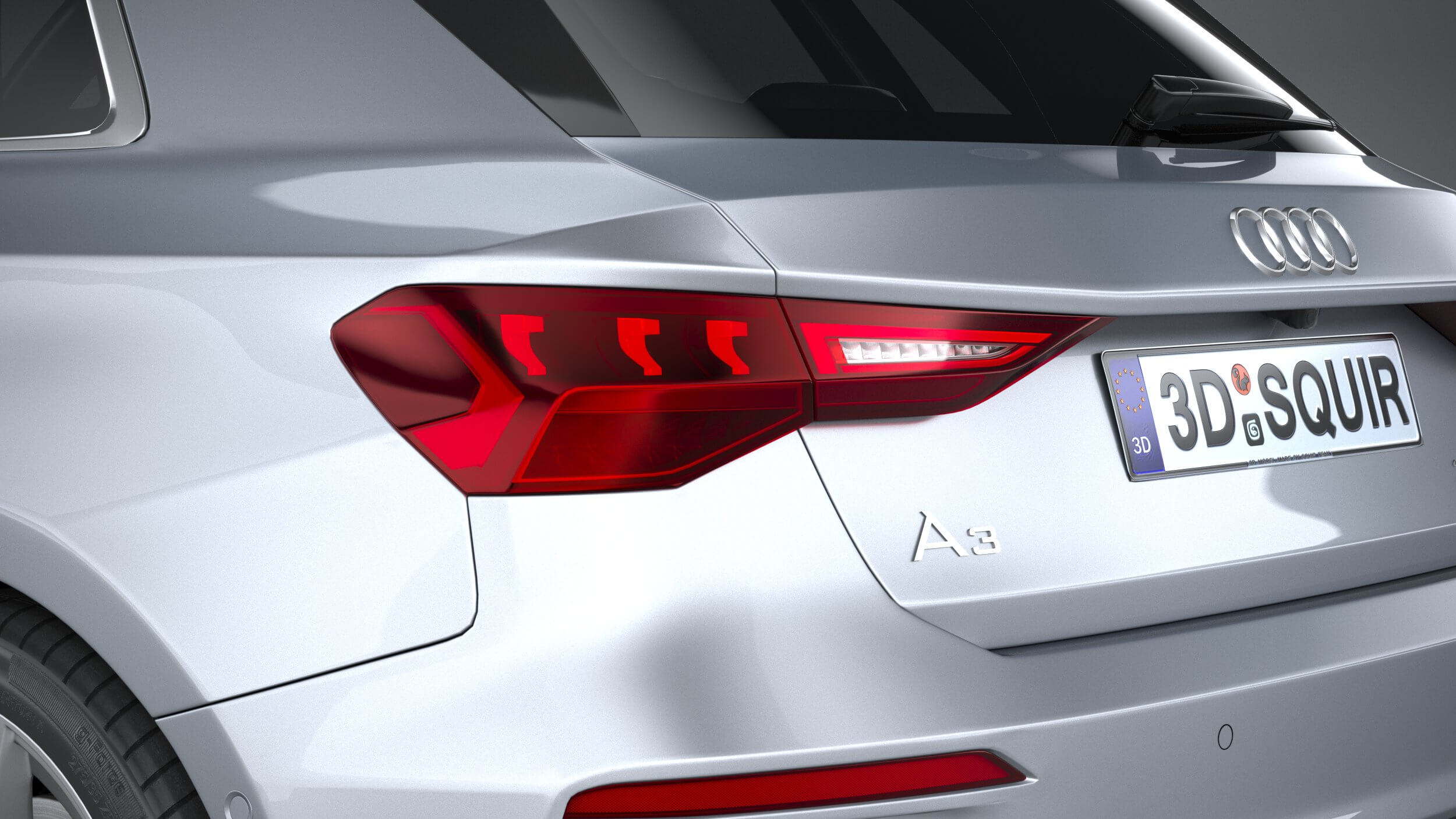Audi A3 G-Tron 2024 3D Model by SQUIR