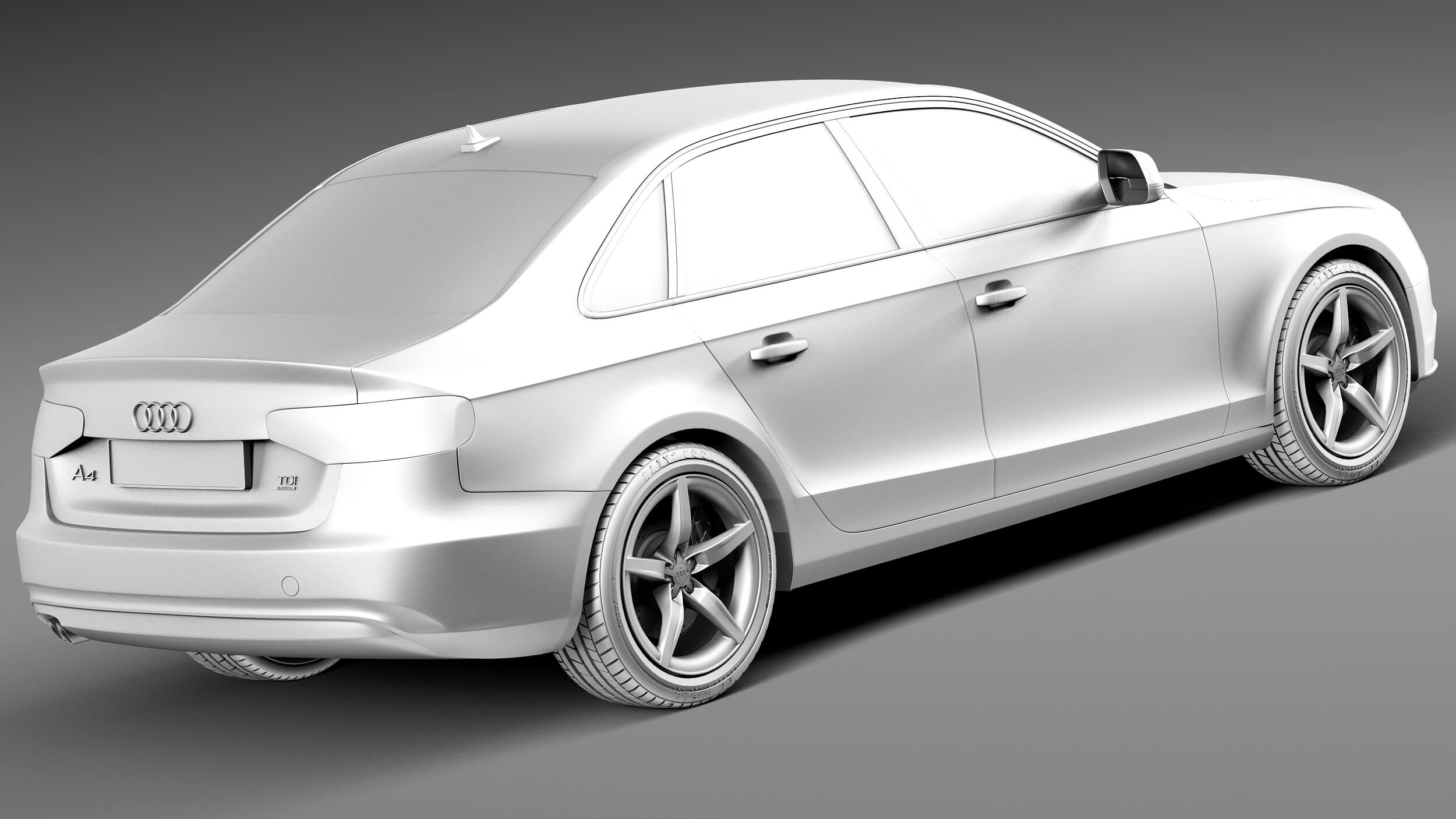 Audi A4 Sedan 2013 - 3D Model by SQUIR