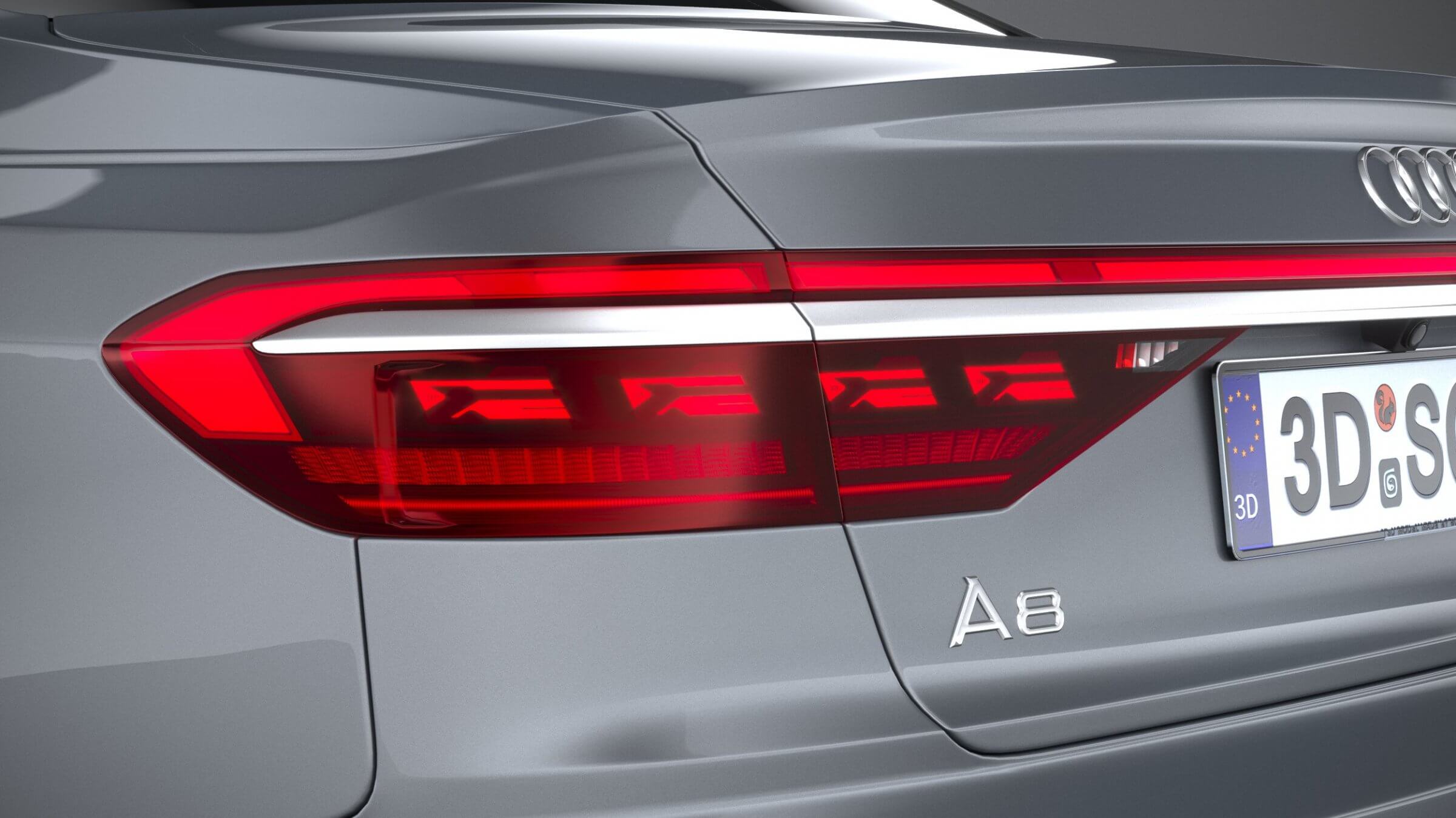 Audi A8 2022 Red