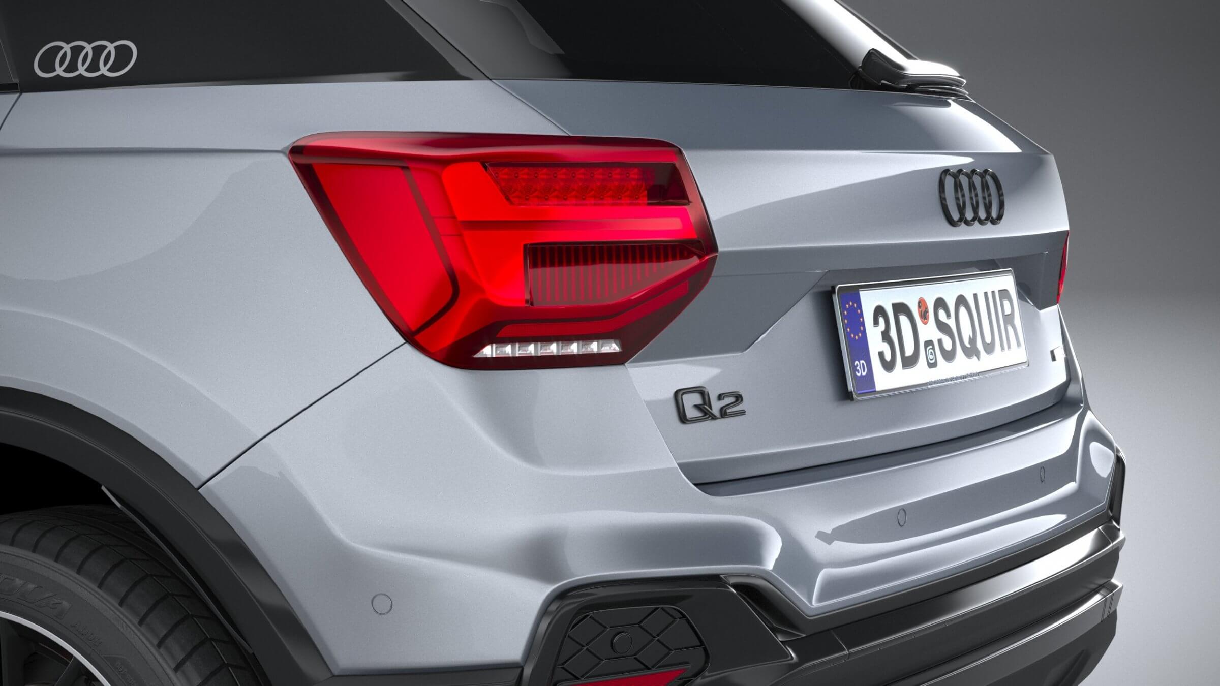 Audi Q2 S-Line 2021 3D Model by SQUIR