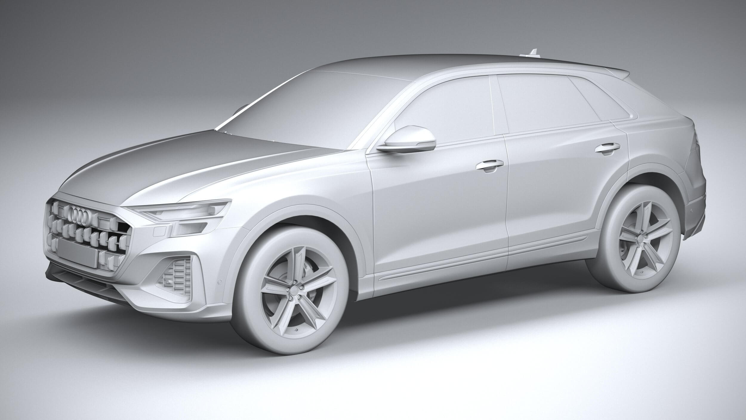 Audi Q8 Basic 2024 - 3D Model by SQUIR