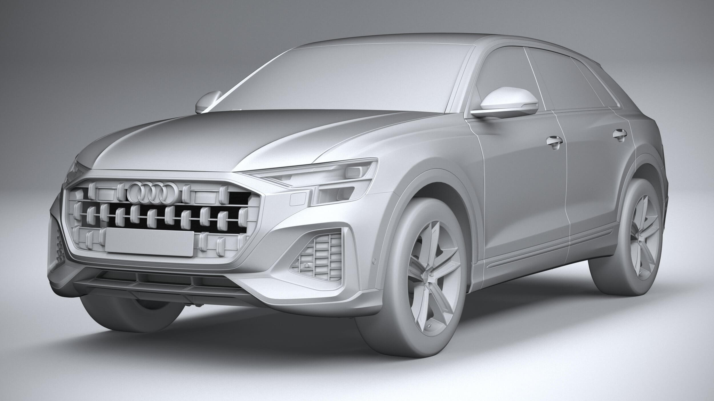 Audi Q8 Basic 2024 - 3D Model by SQUIR